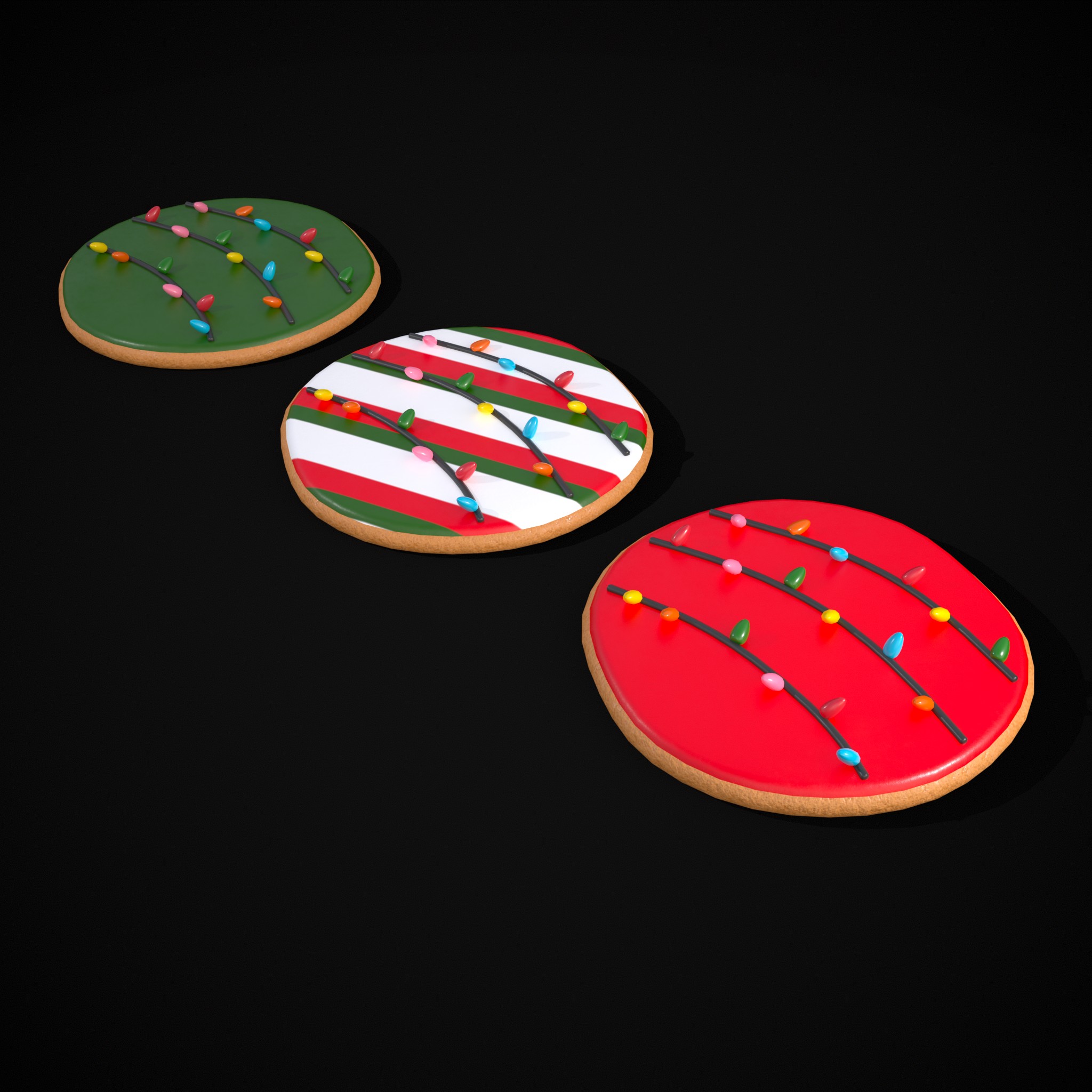 Christmas Lights Cookie - 3D Model by Get Dead Entertainment