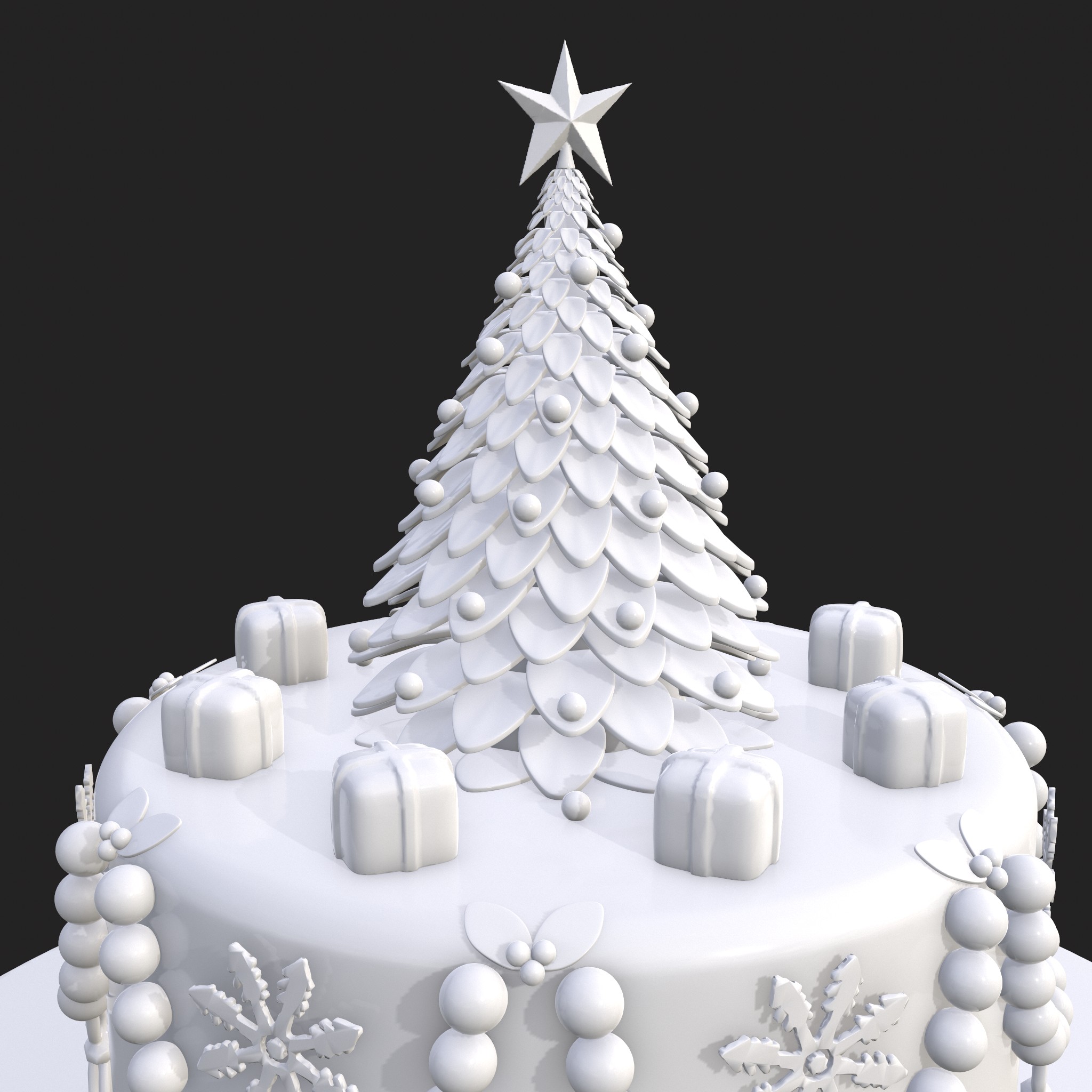 3d Christmas Tree Cake