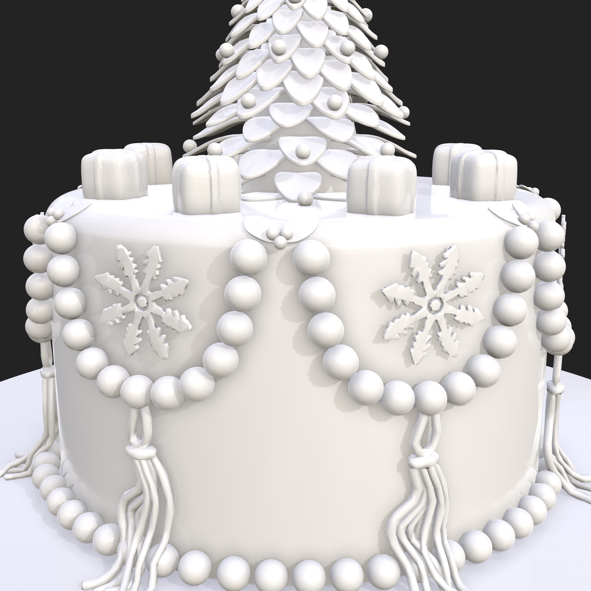 Christmas Tree Cake - 3D Model by Get Dead Entertainment