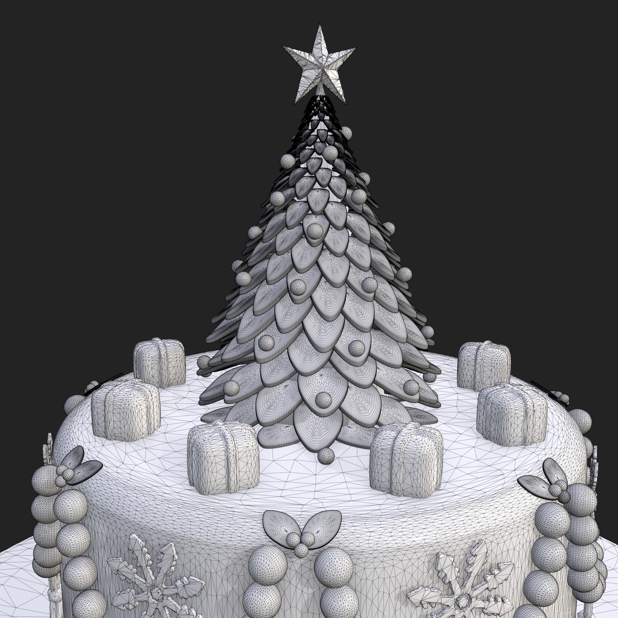 Christmas Tree Cake - 3D Model by Get Dead Entertainment
