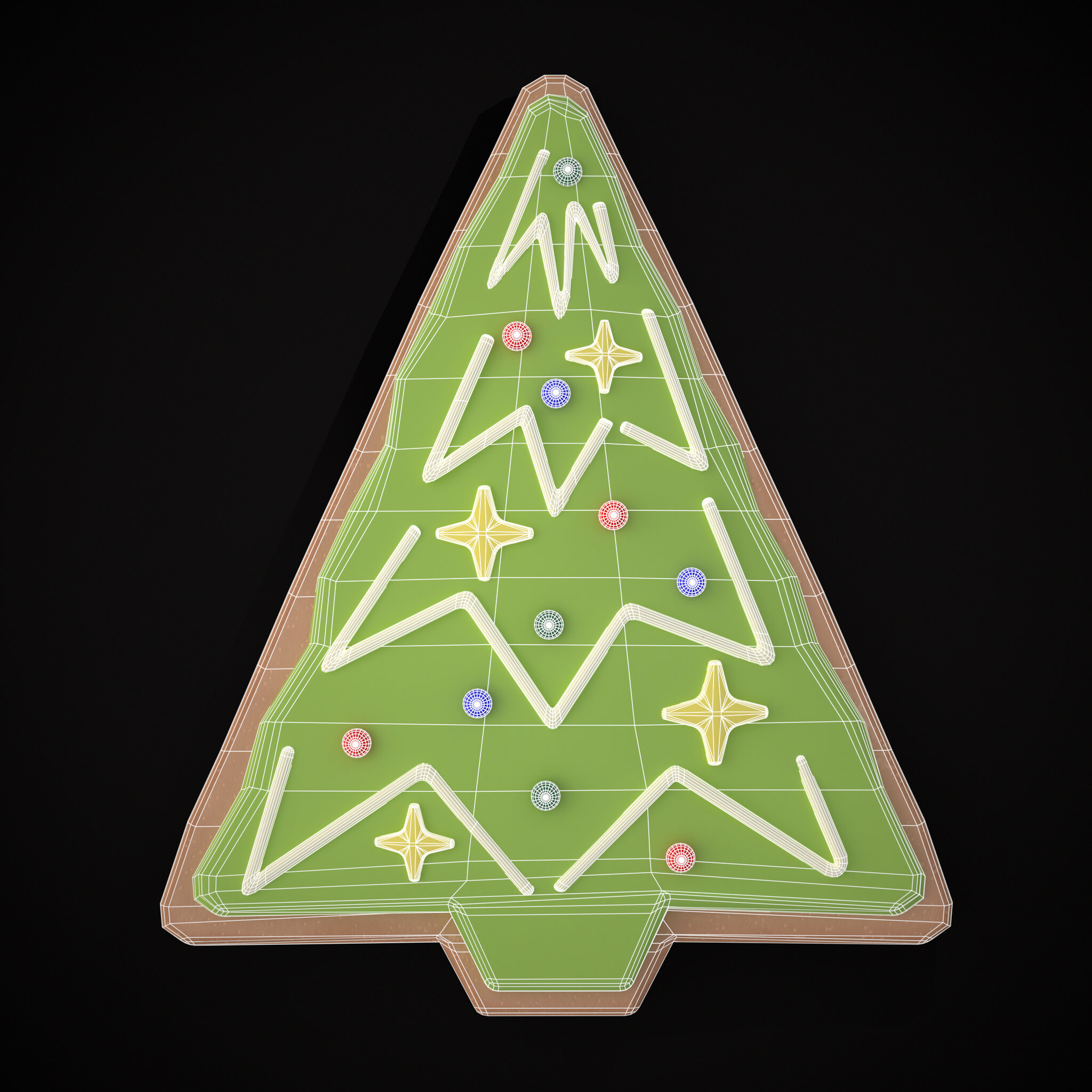 Christmas Tree Cookie - 3D Model by Get Dead Entertainment