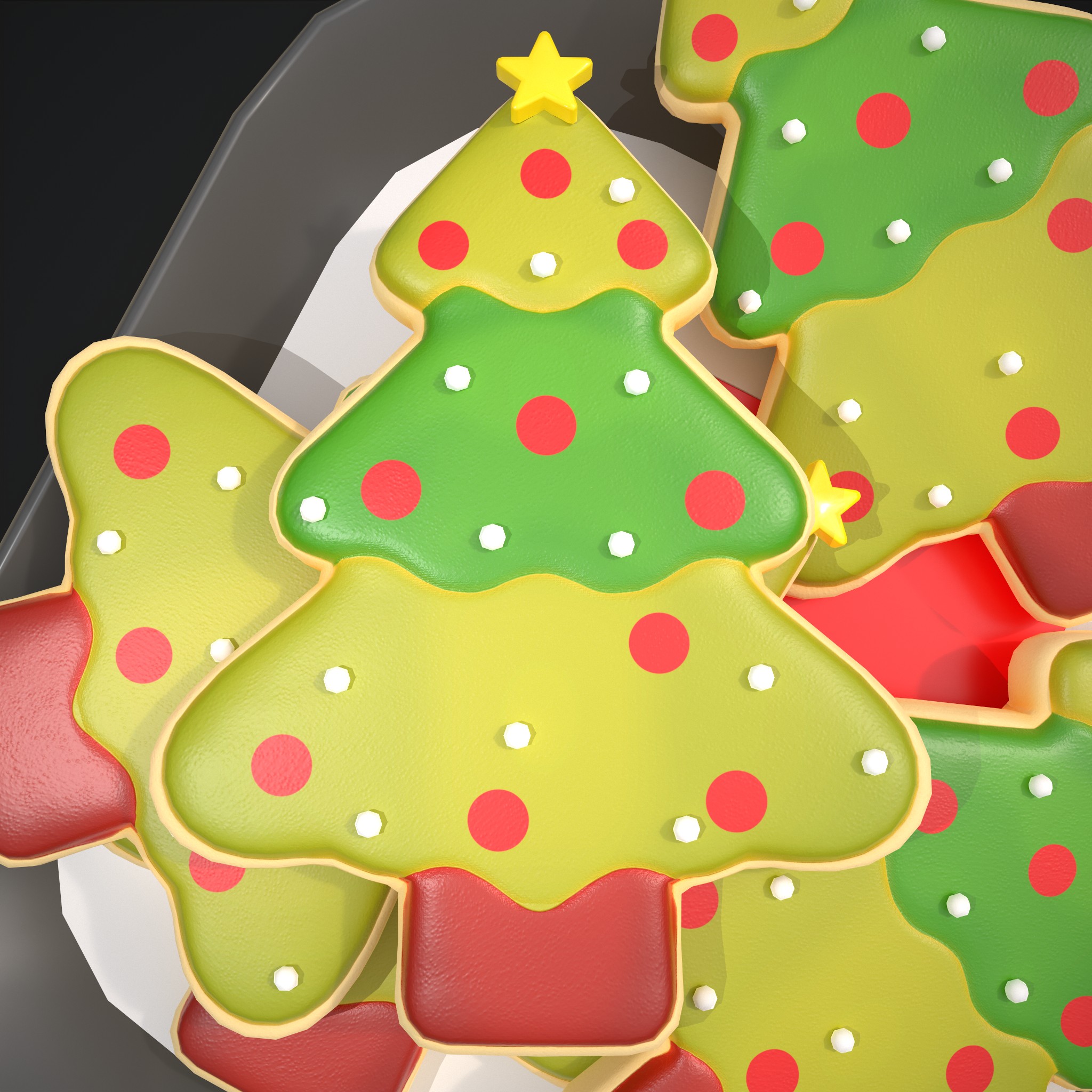 Christmas Tree Sugar Cookie - 3D Model by Get Dead Entertainment