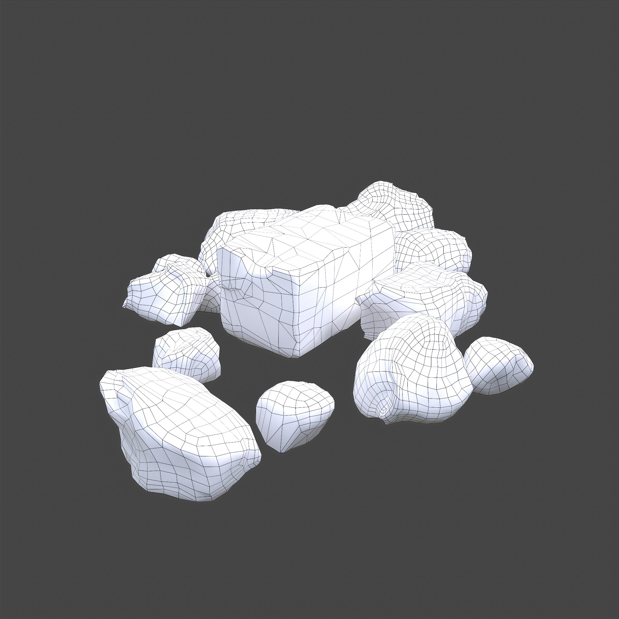 Clay Chunks Red - 3D Model by Get Dead Entertainment