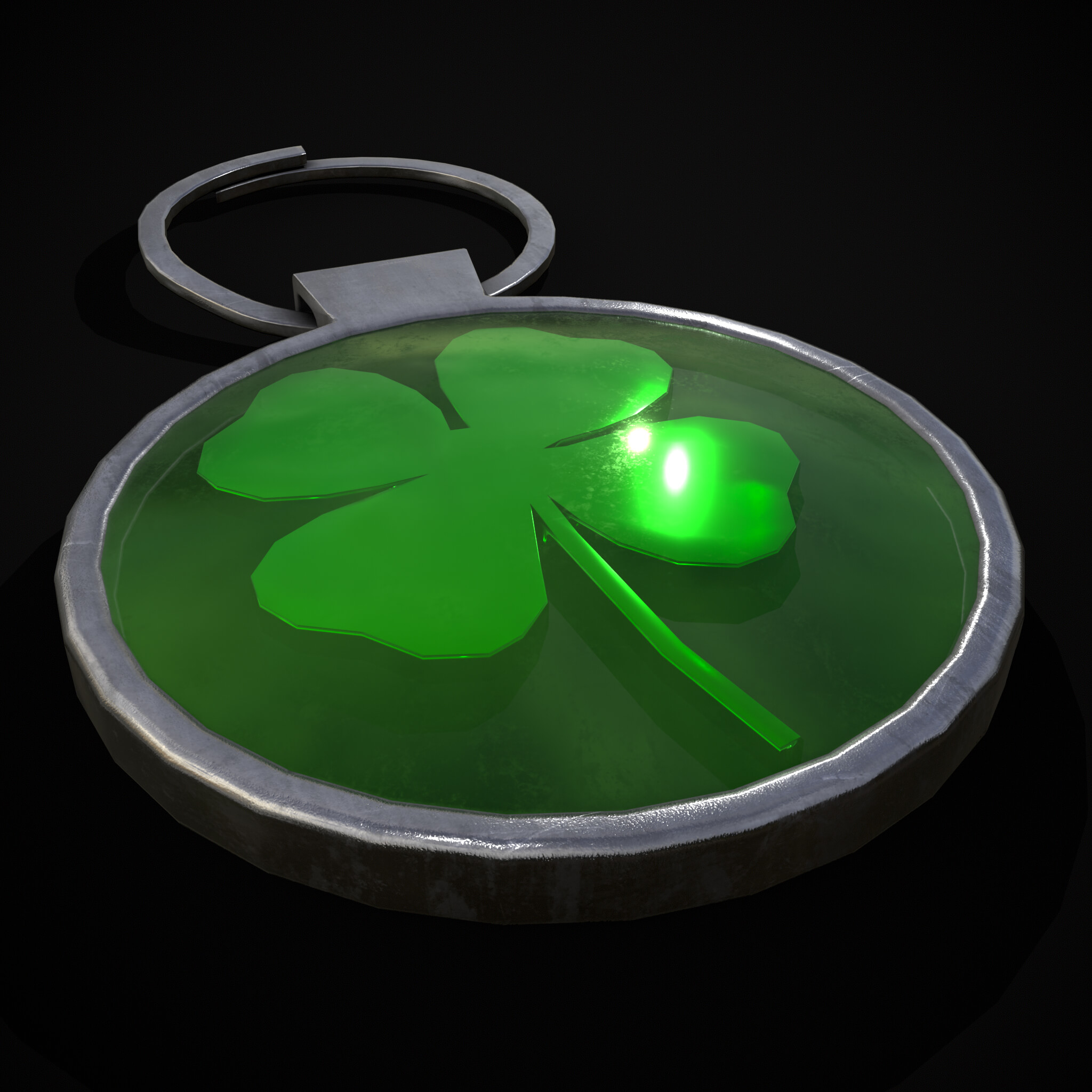 Clover Key Ring - 3D Model by Get Dead Entertainment