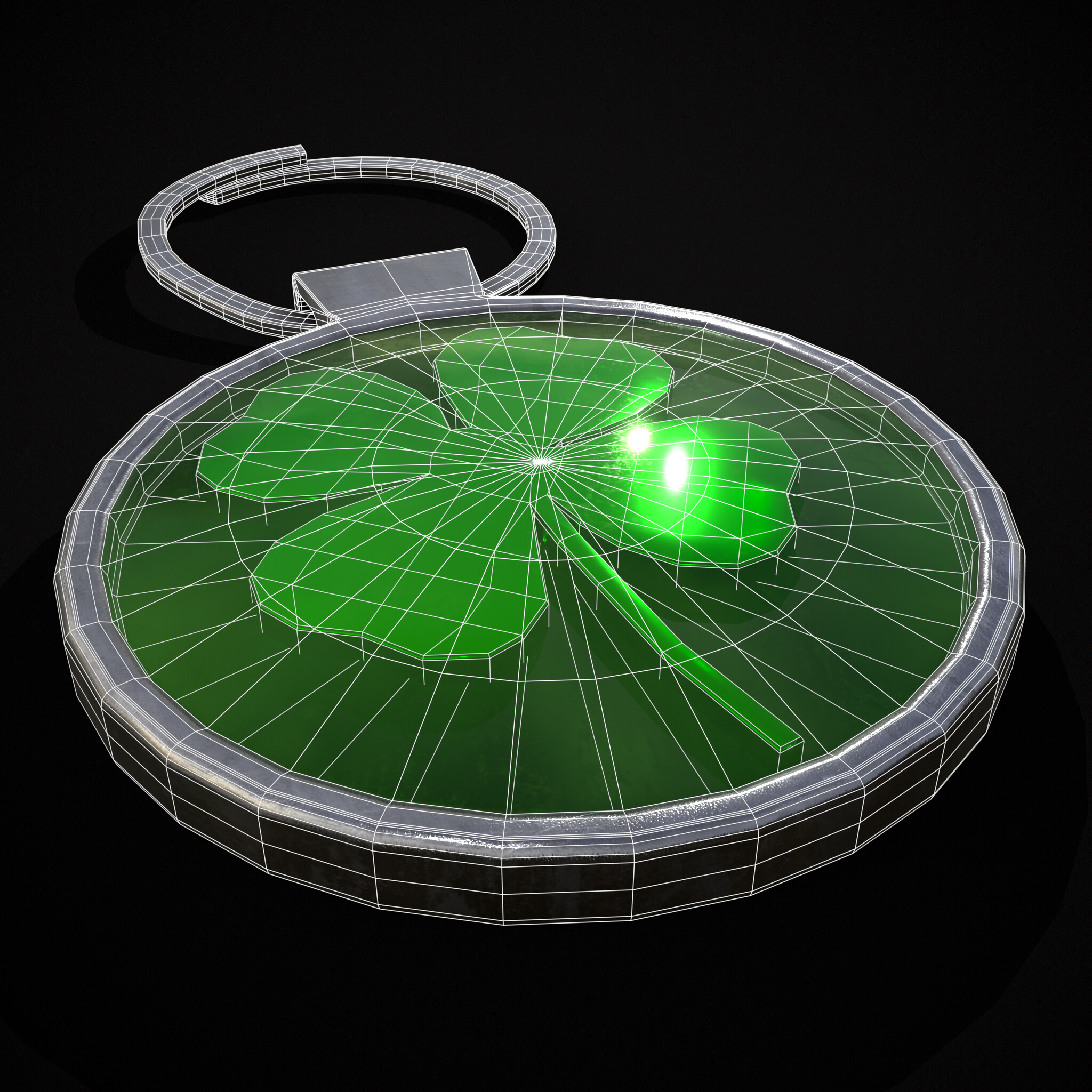 Clover Key Ring - 3D Model by Get Dead Entertainment