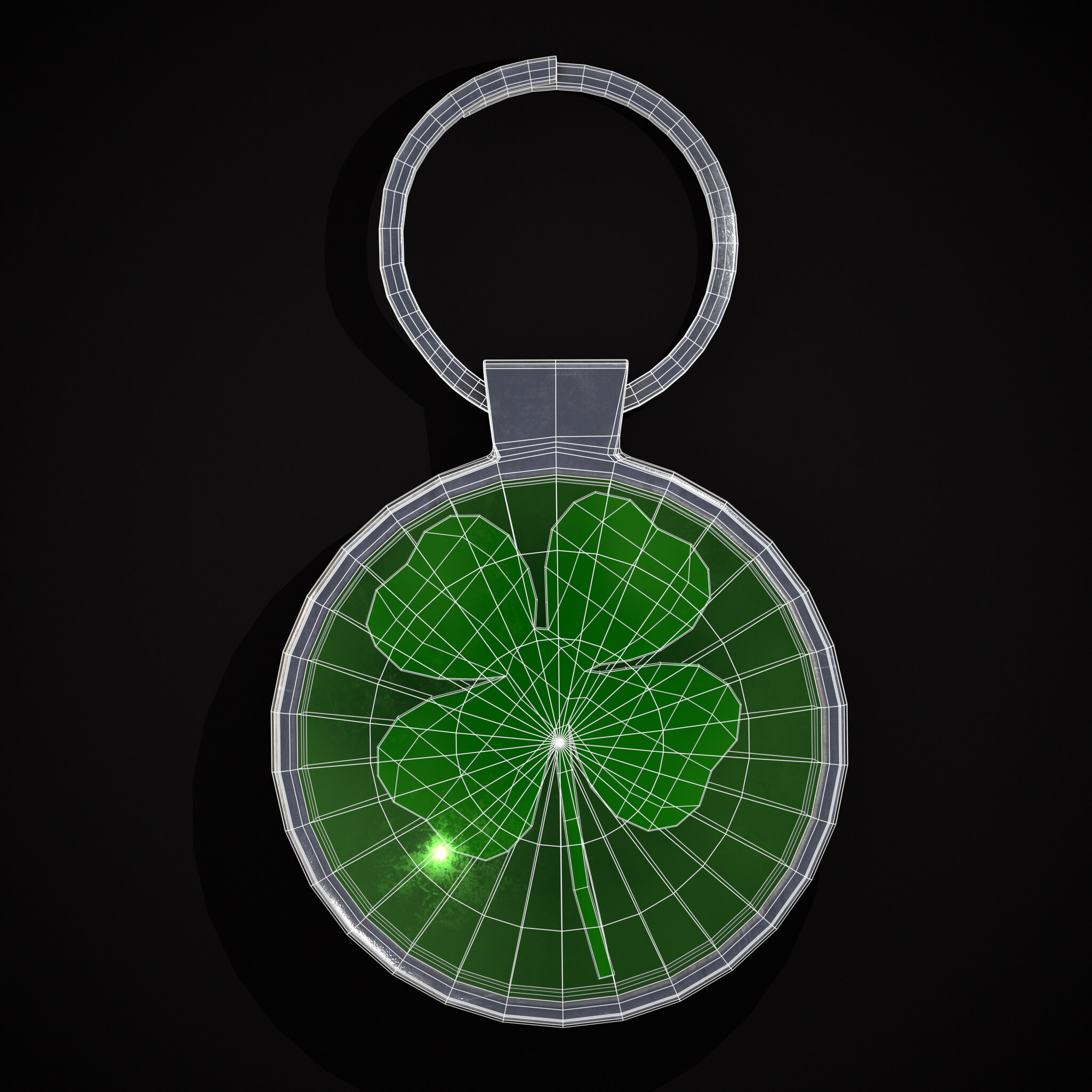 Clover Key Ring - 3D Model by Get Dead Entertainment