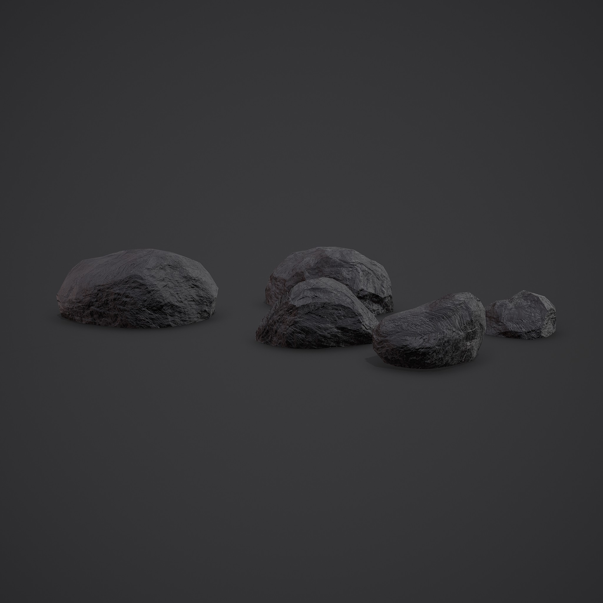 Coal Black Chunks - 3D Model by Get Dead Entertainment