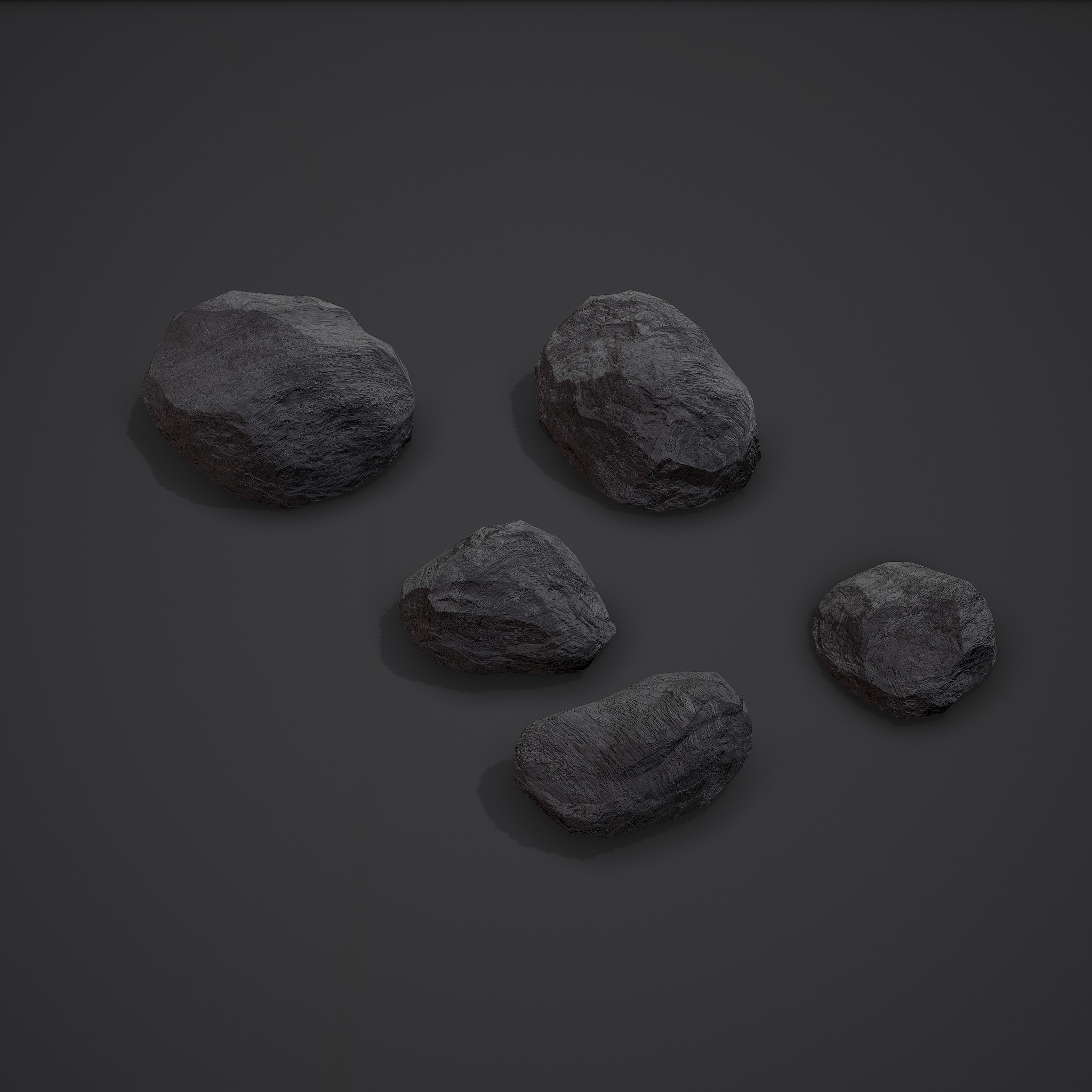 Coal Black Chunks - 3D Model by Get Dead Entertainment