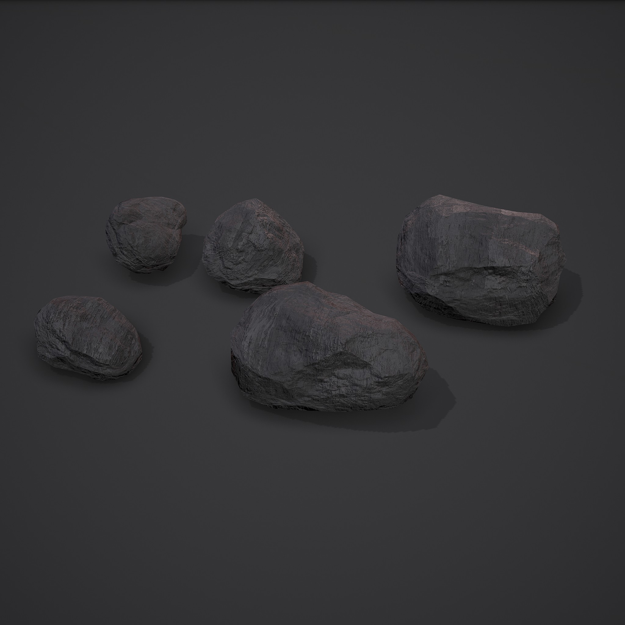 Coal Black Chunks - 3D Model by Get Dead Entertainment
