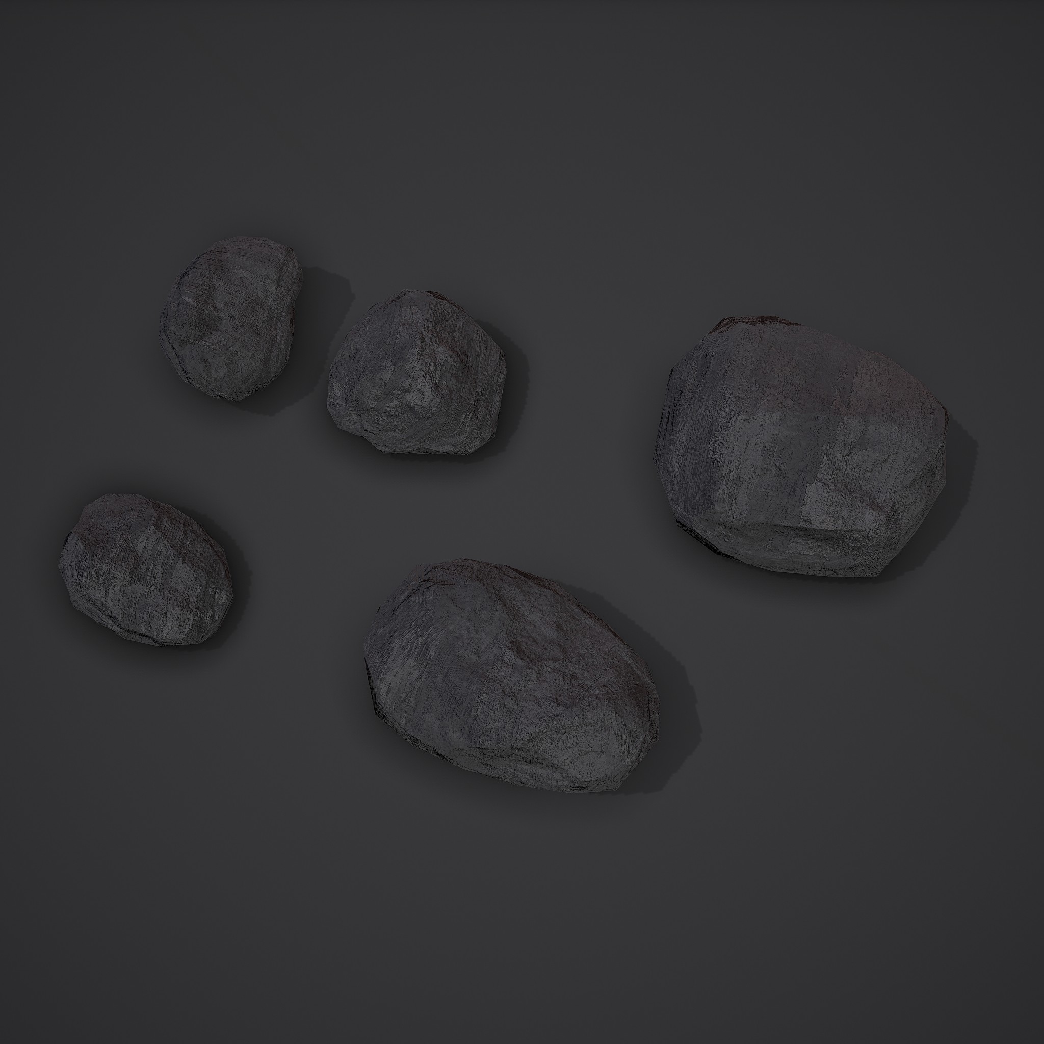Coal Black Chunks - 3D Model by Get Dead Entertainment