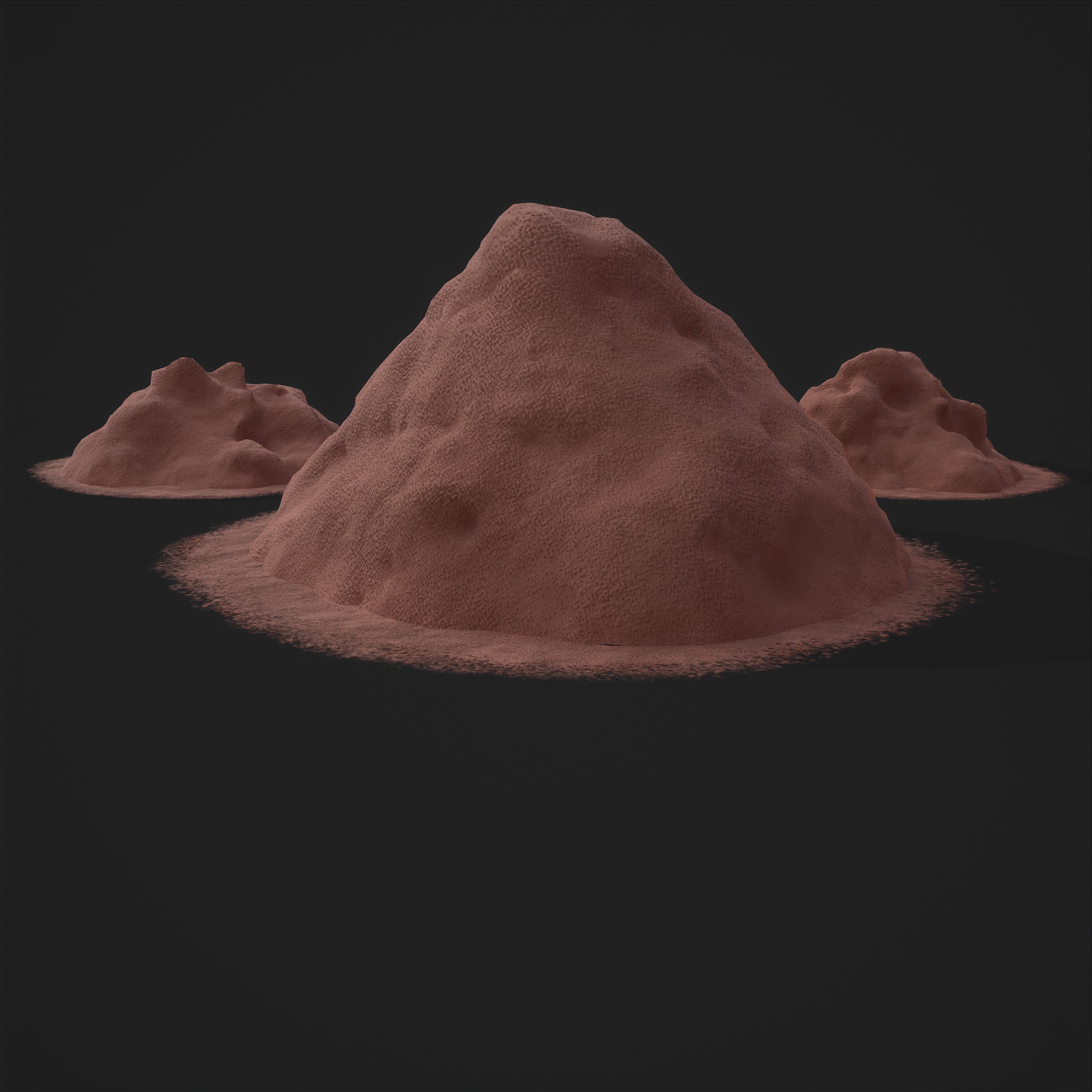 Cocoa Powder Piles - 3D Model by Get Dead Entertainment
