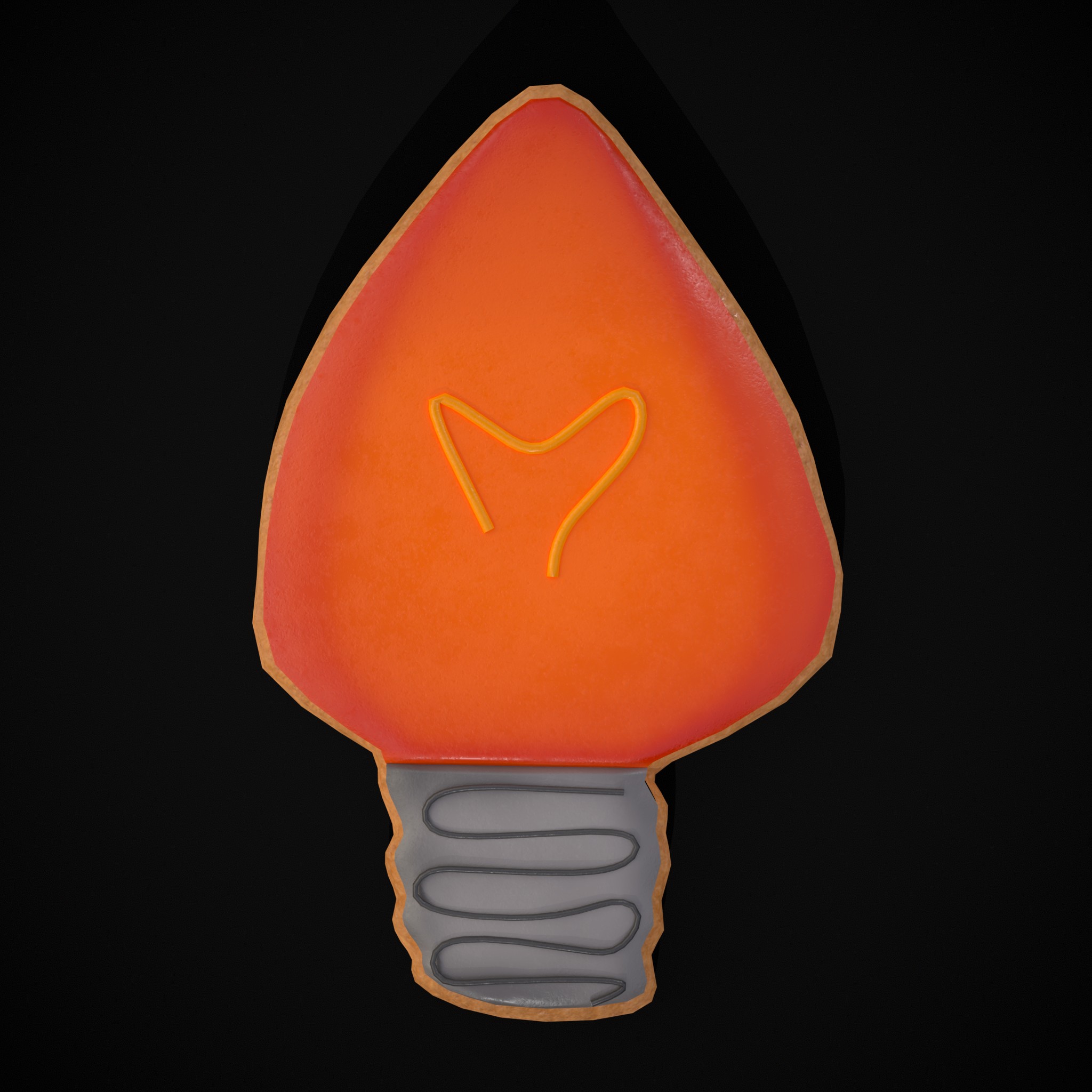 Colored Light Bulb Christmas Cookies - 3D Model by Get Dead Entertainment