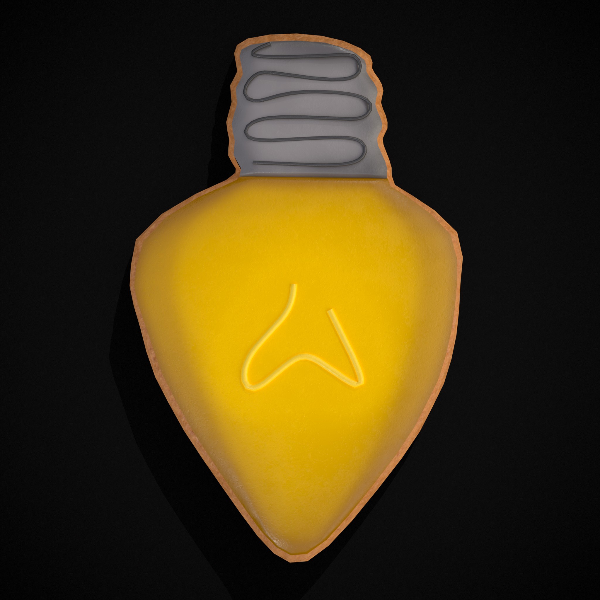 Colored Light Bulb Christmas Cookies - 3D Model by Get Dead Entertainment