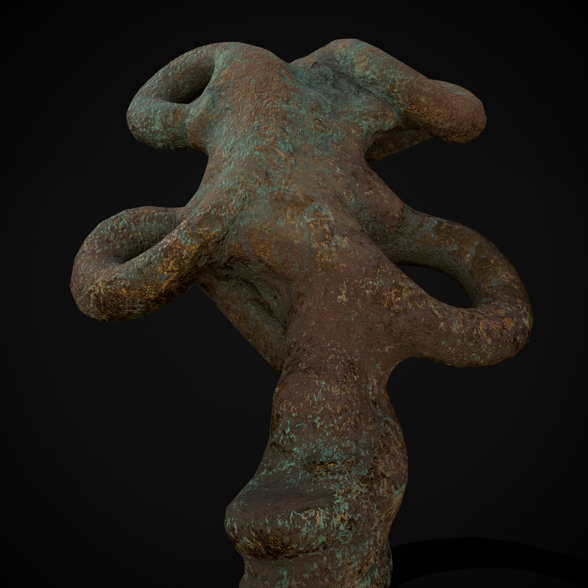 Corroded Twisted Wire Gold Ring - 3D Model by Get Dead Entertainment