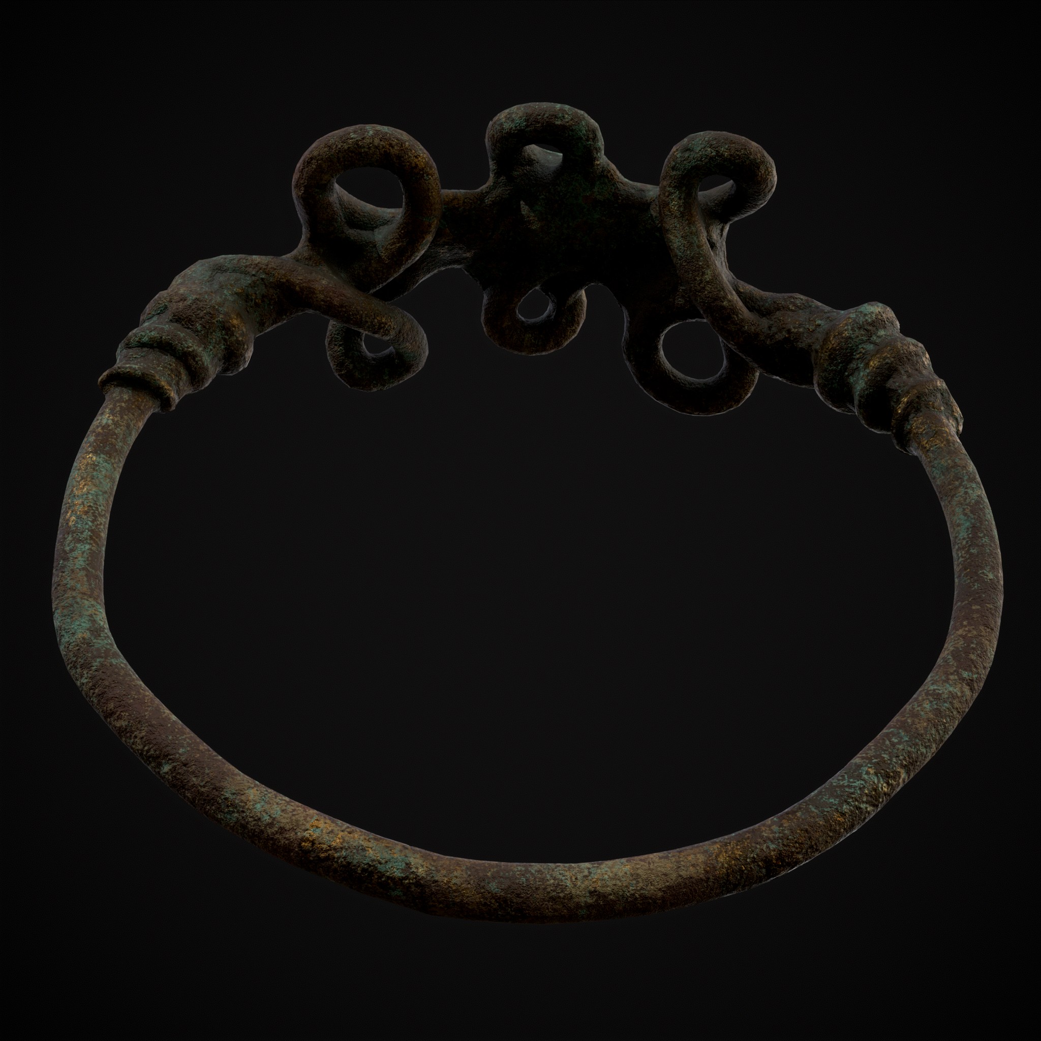Corroded Twisted Wire Gold Ring - 3D Model by Get Dead Entertainment
