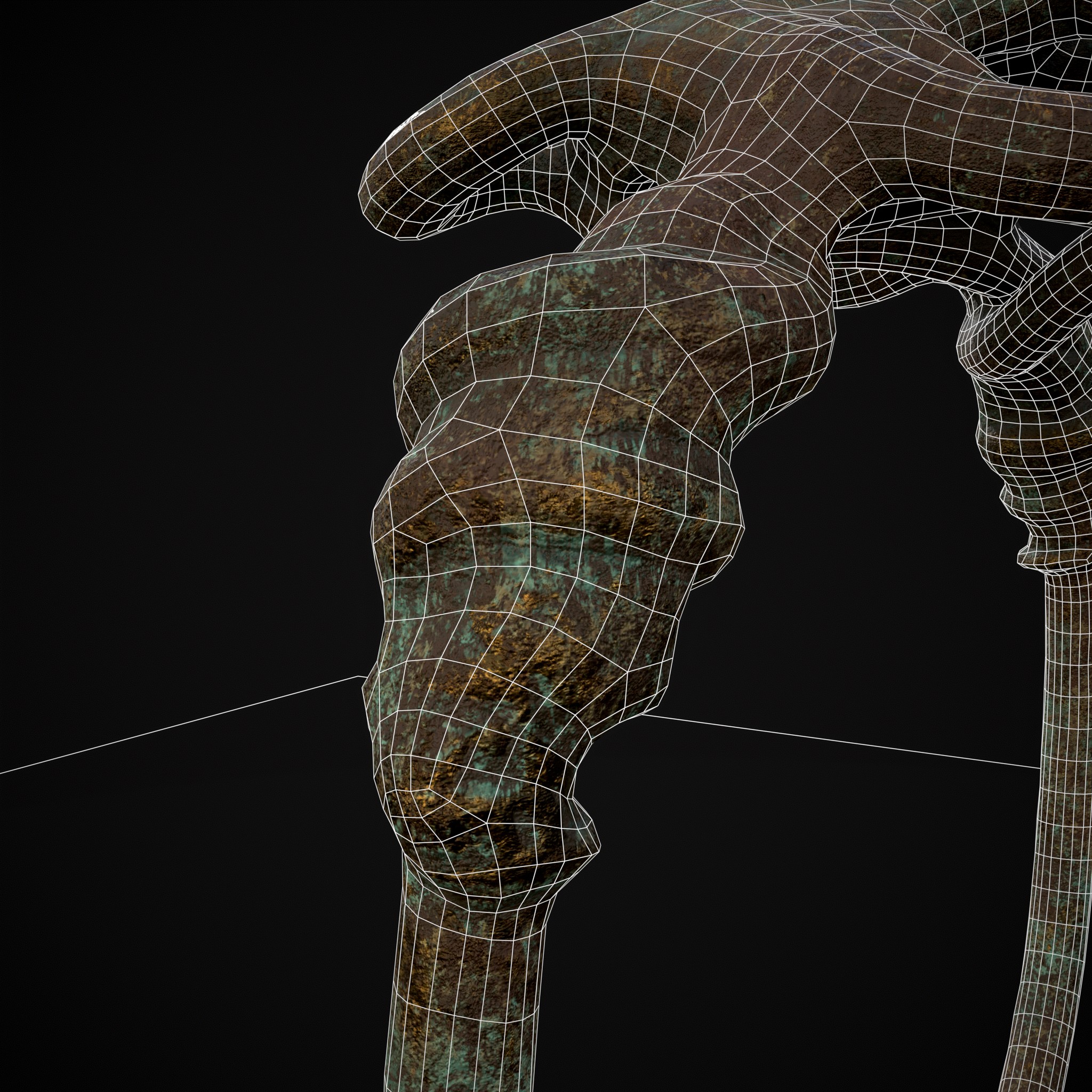 Corroded Twisted Wire Gold Ring - 3D Model by Get Dead Entertainment