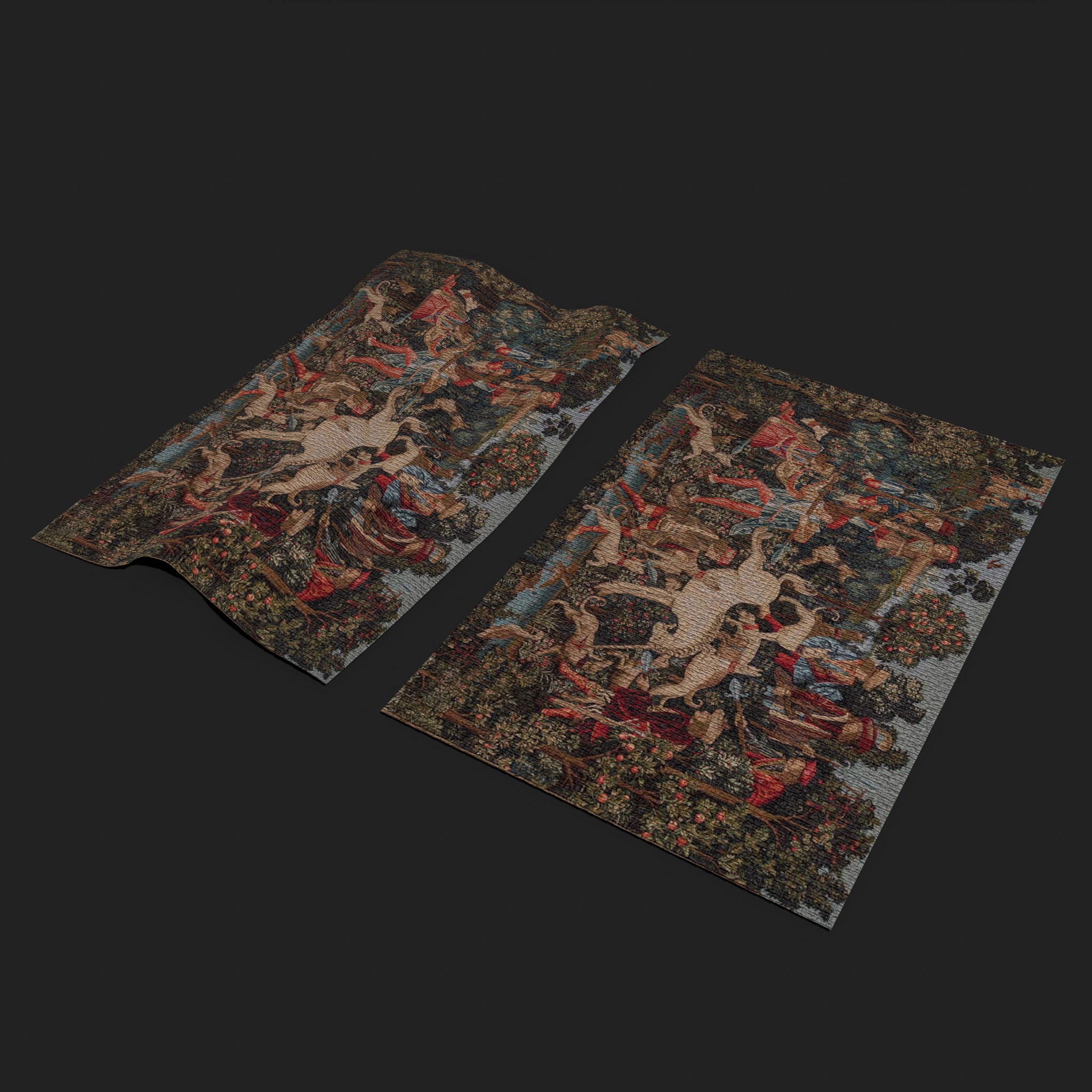 Courtyard Tapestry - 3D Model by Get Dead Entertainment