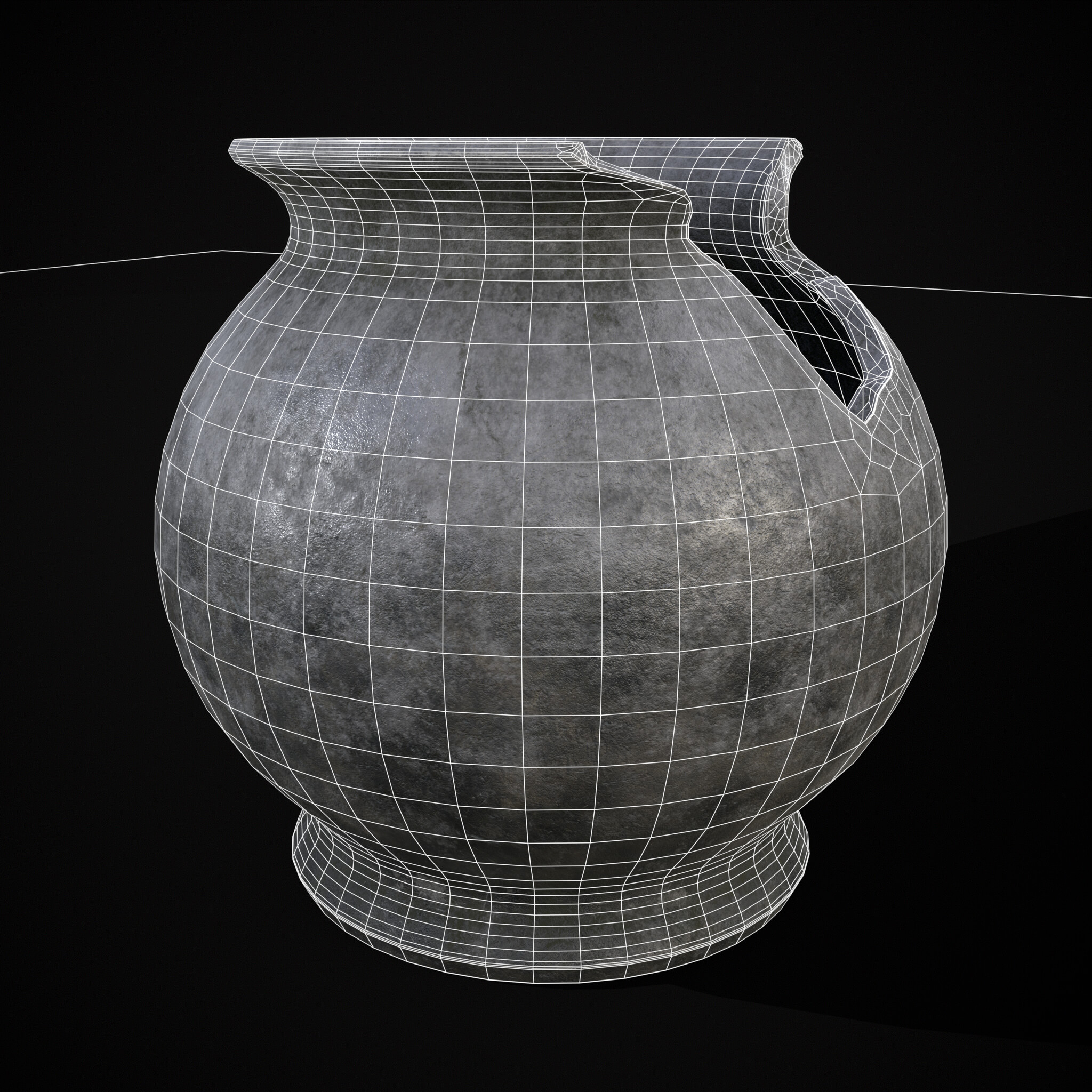 Cracked Vase - 3D Model by Get Dead Entertainment