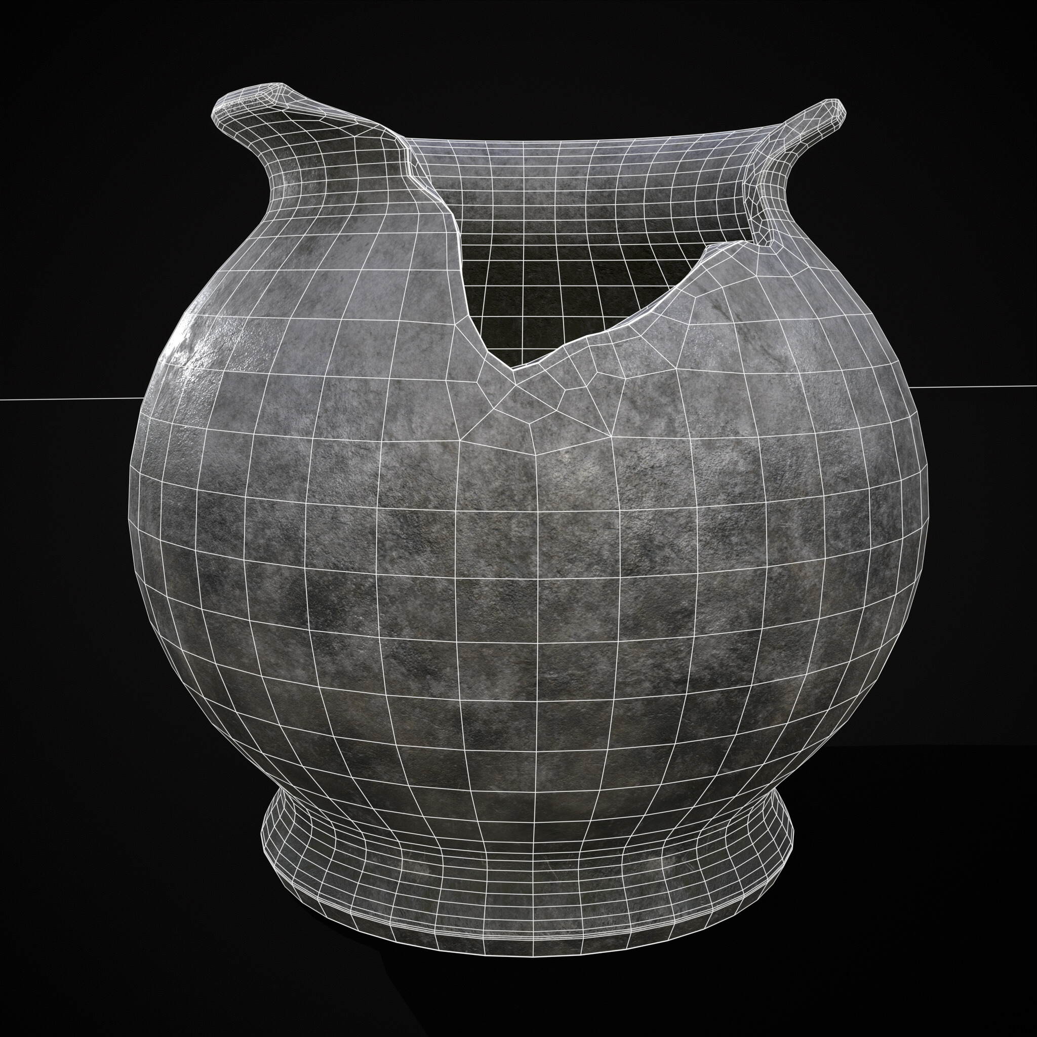Cracked Vase - 3D Model by Get Dead Entertainment
