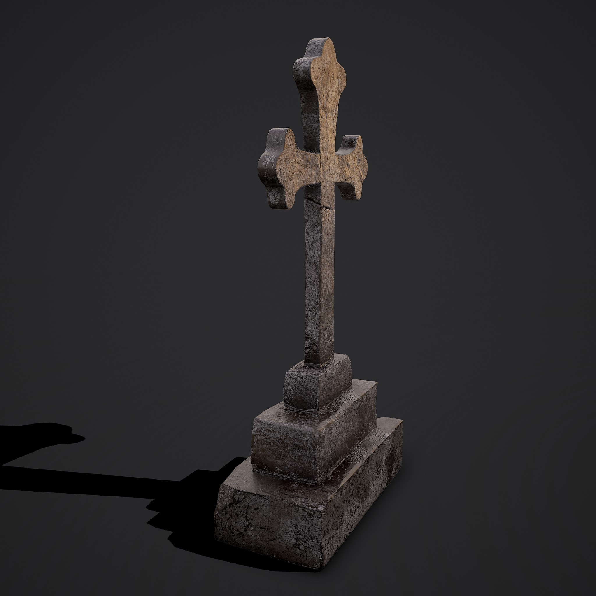 Cross Gravestone - 3D Model by Get Dead Entertainment