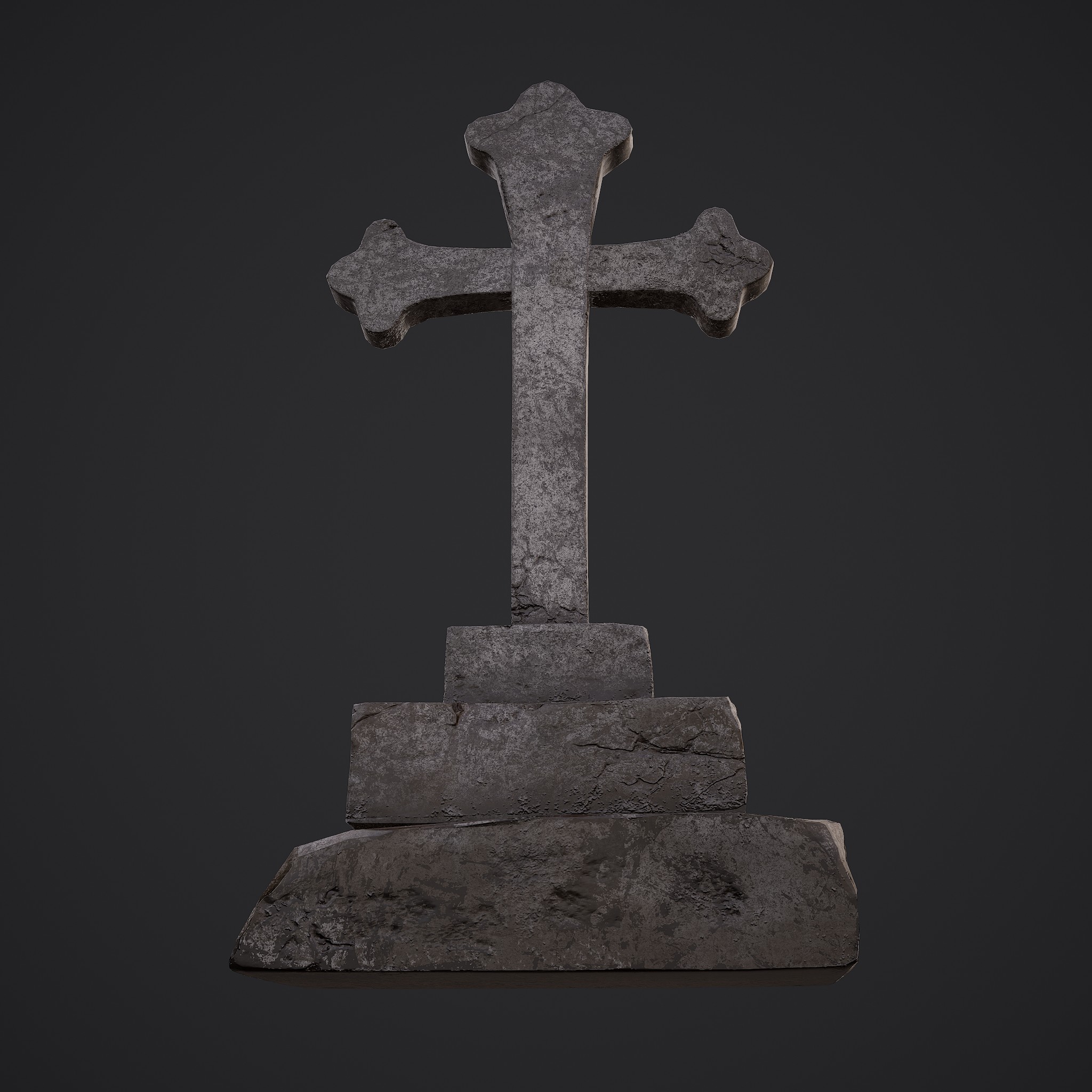 Cross Gravestone - 3D Model by Get Dead Entertainment