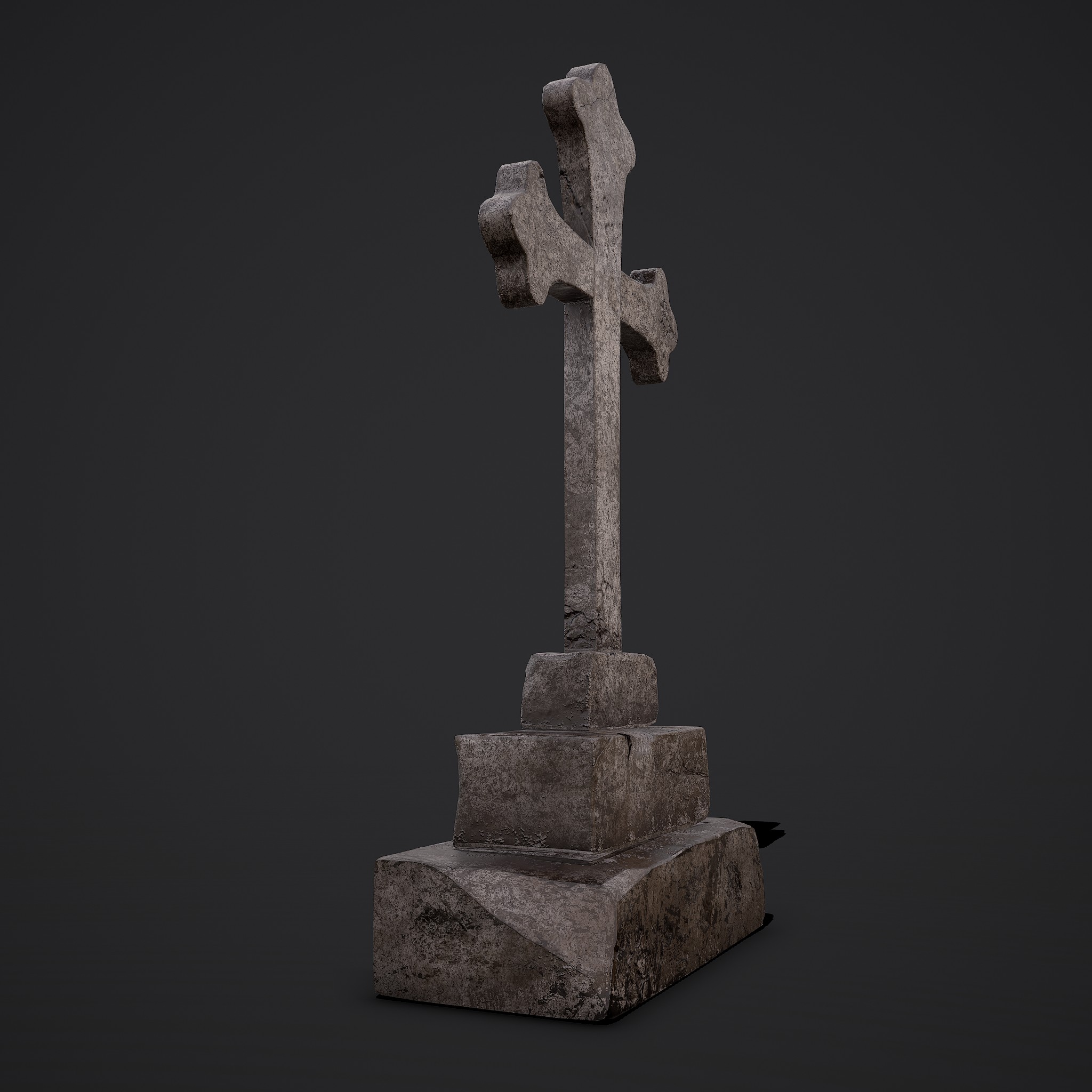 Cross Gravestone - 3D Model by Get Dead Entertainment