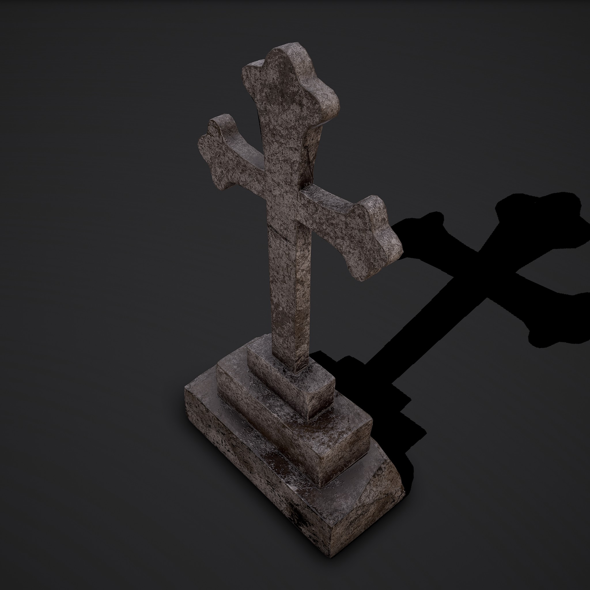 Cross Gravestone - 3D Model by Get Dead Entertainment