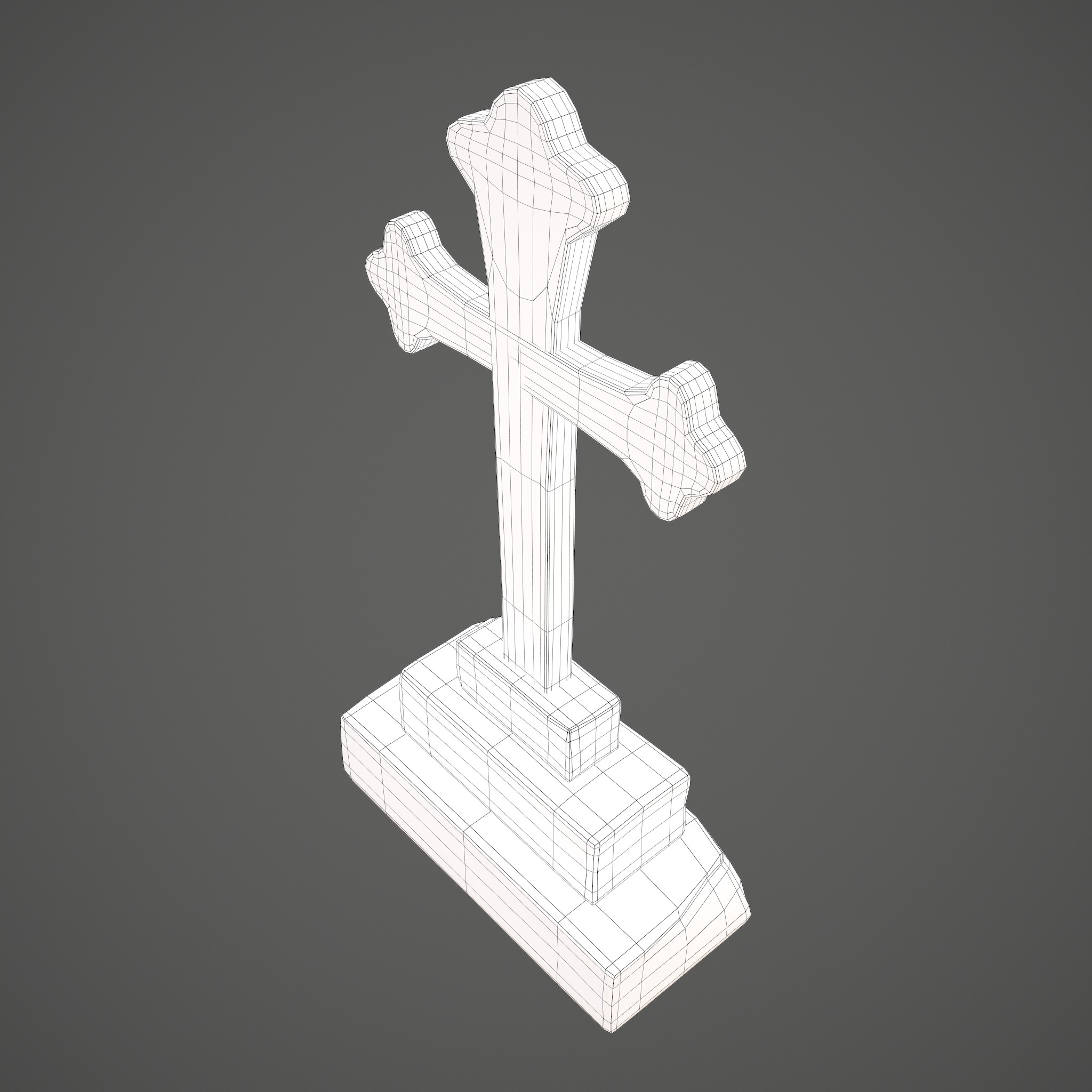 Cross Gravestone - 3D Model by Get Dead Entertainment