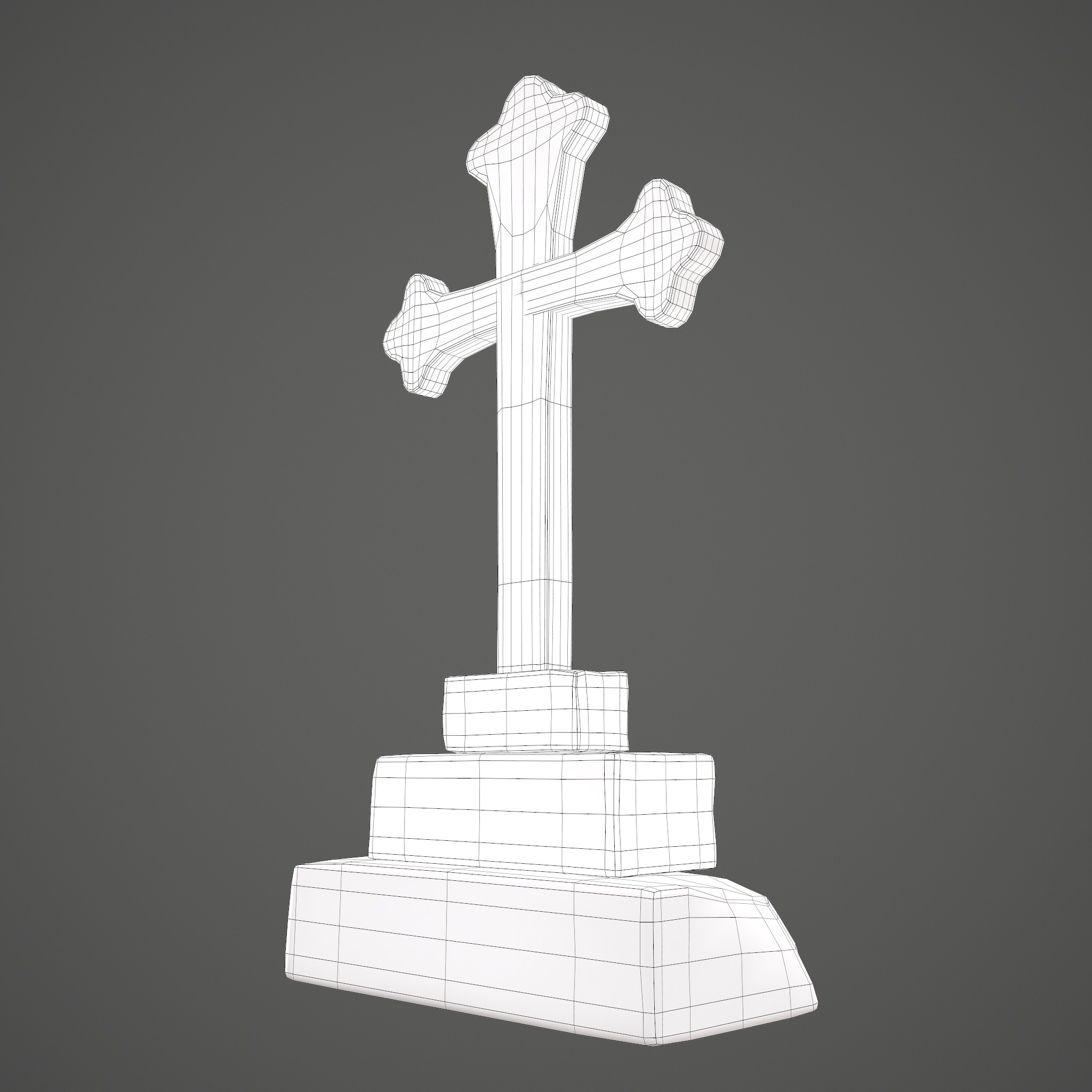 Cross Gravestone - 3D Model by Get Dead Entertainment