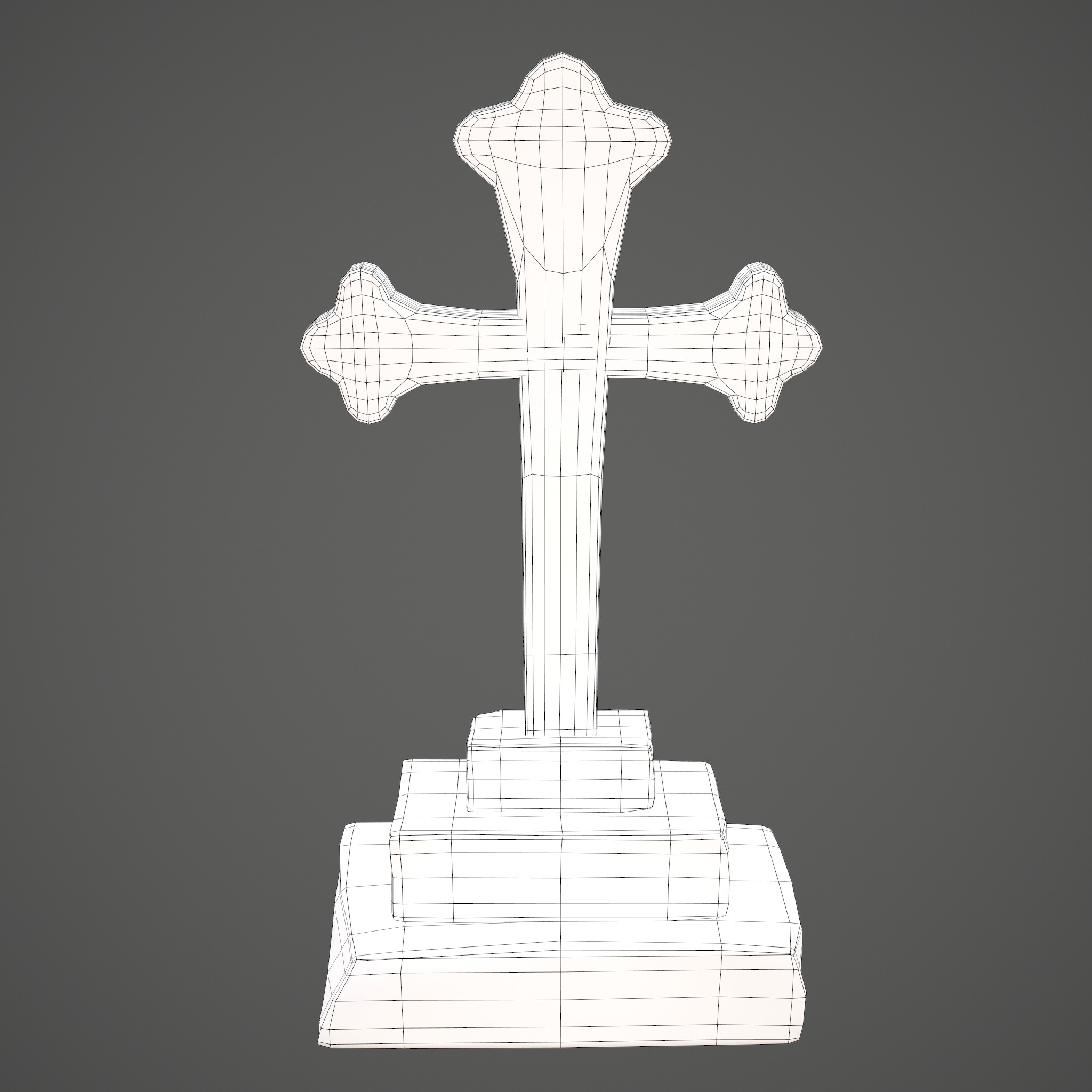 Cross Gravestone - 3D Model by Get Dead Entertainment