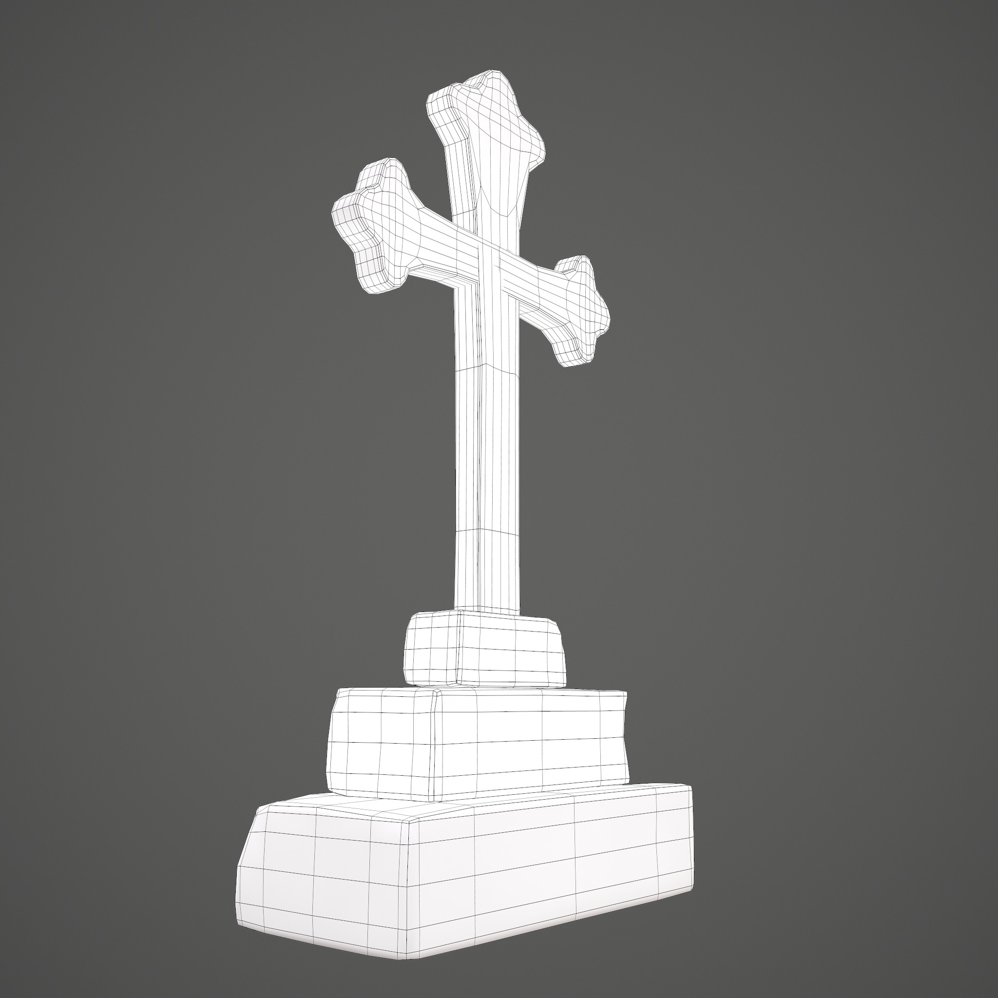 Cross Gravestone - 3D Model by Get Dead Entertainment