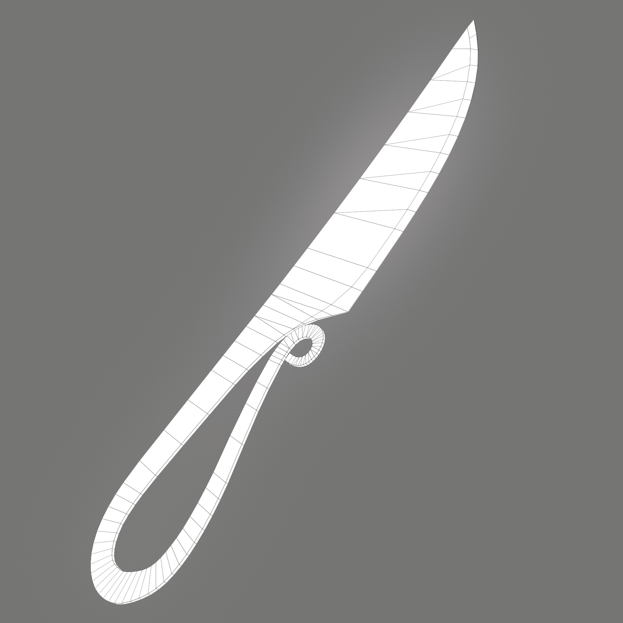 Curved Fishing Knife - 3D Model by Get Dead Entertainment