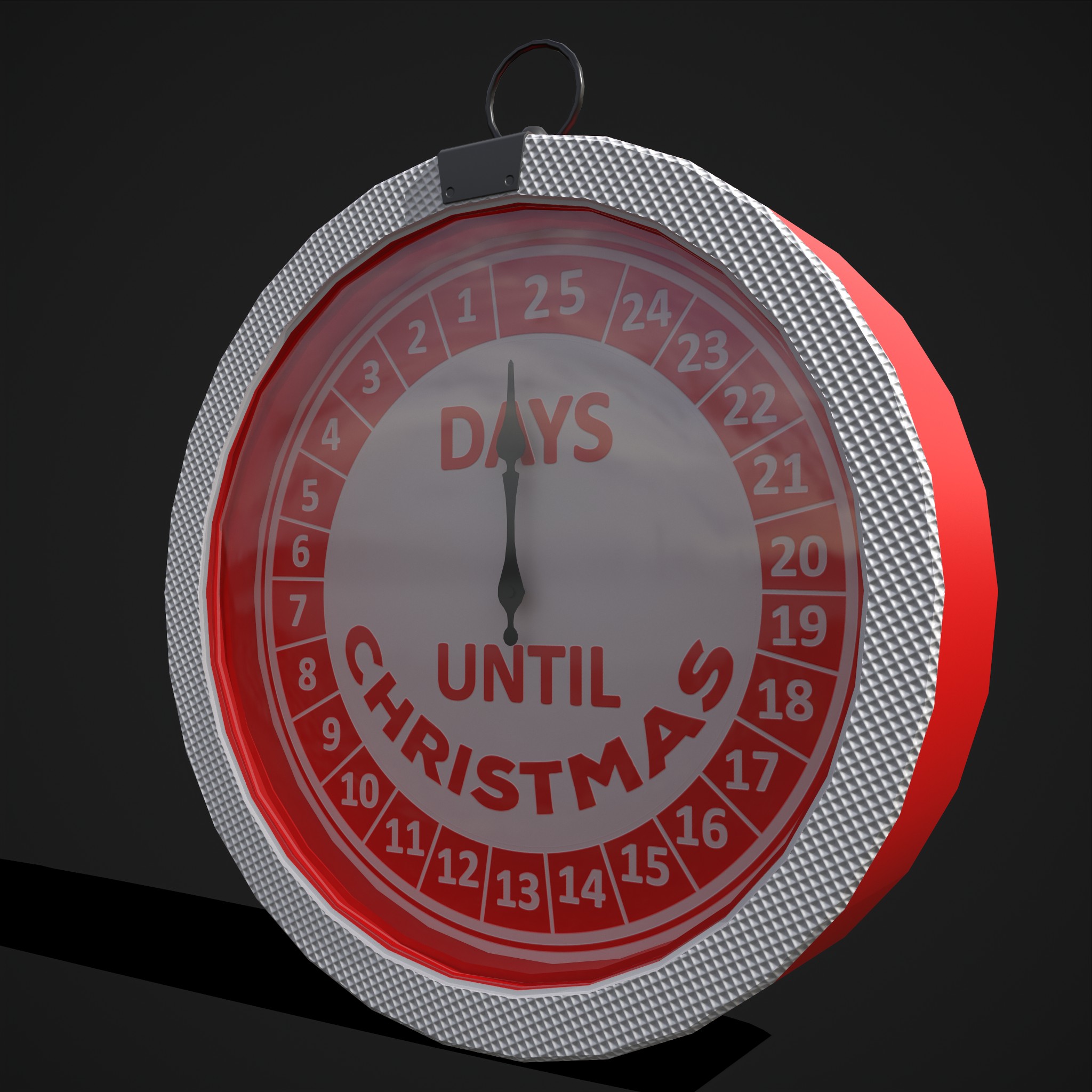 Days Until Christmas Clock - 3D Model by Get Dead Entertainment