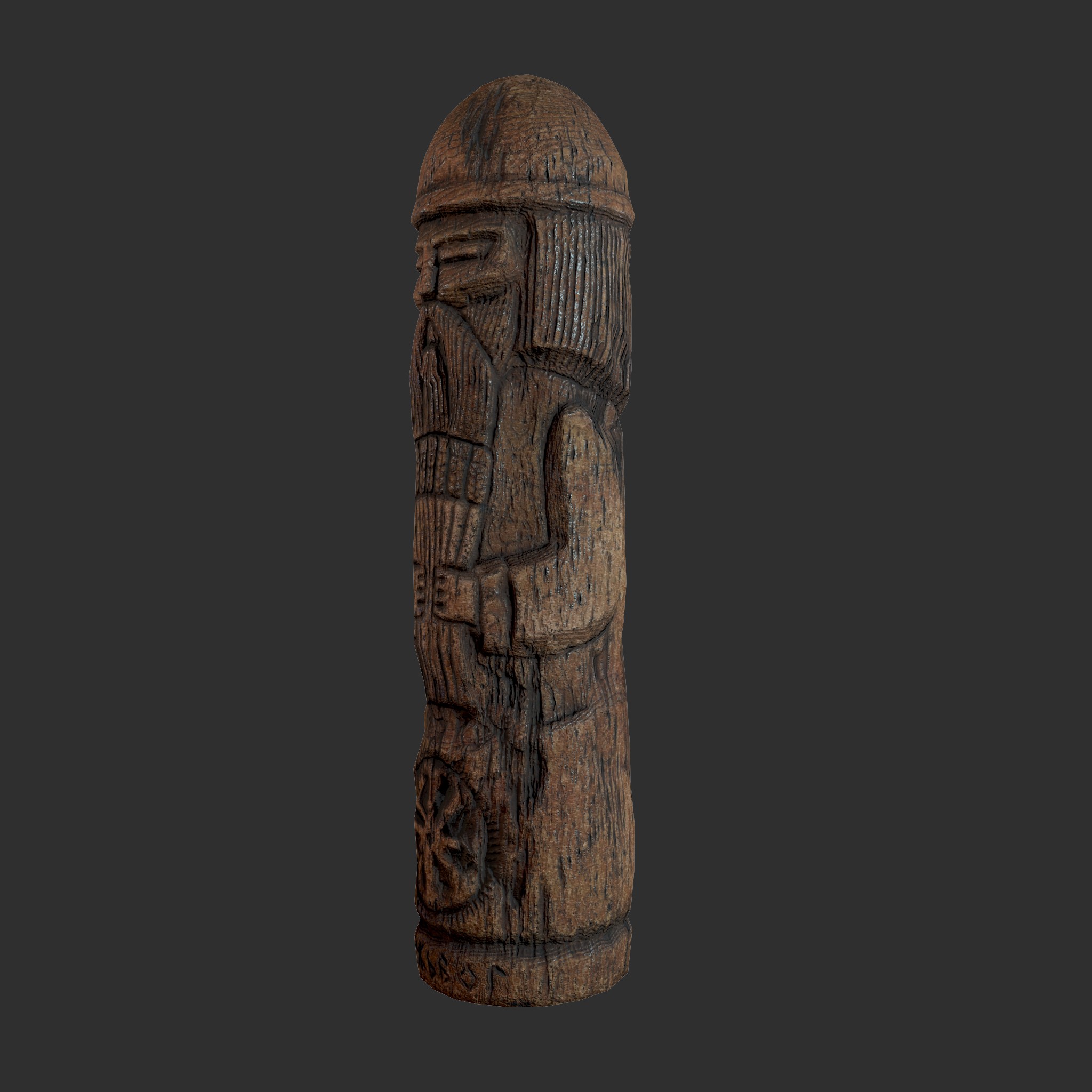 Dazhbog Old Wooden Figurine - 3D Model by Get Dead Entertainment