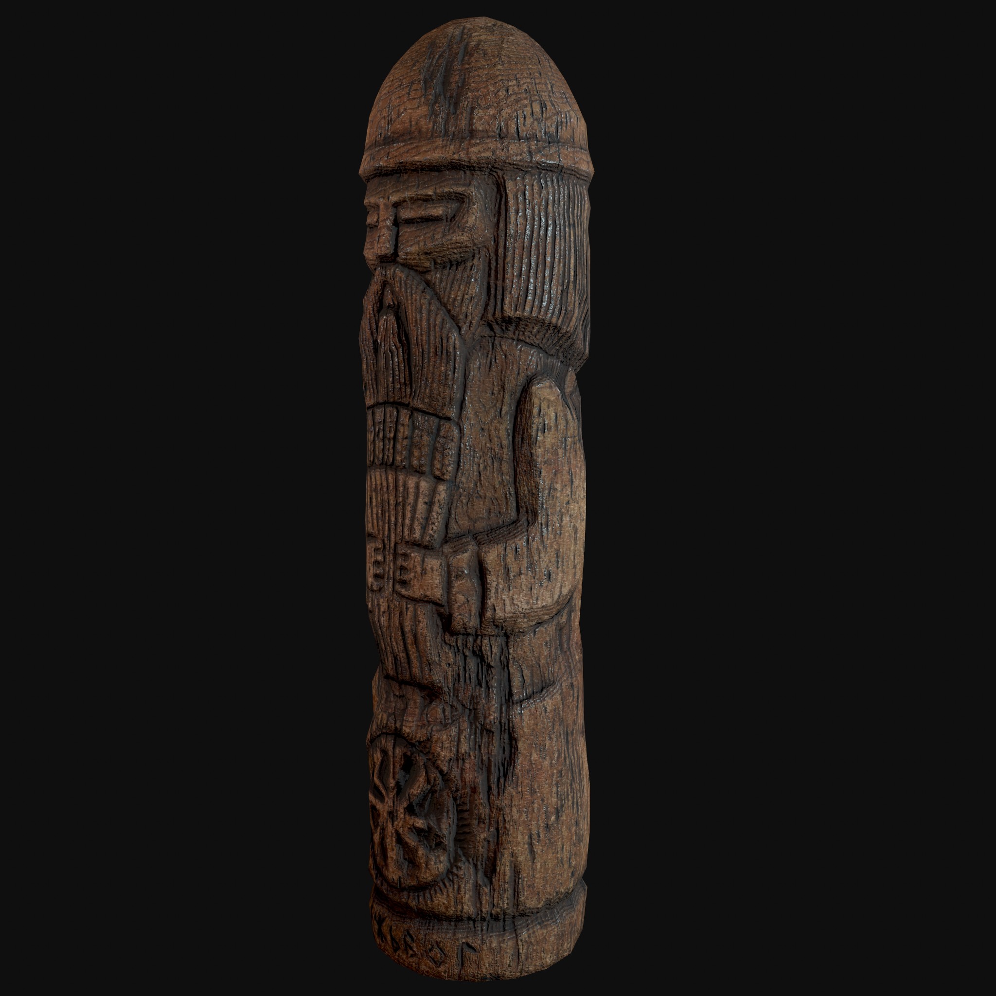 Dazhbog Old Wooden Figurine - 3D Model by Get Dead Entertainment