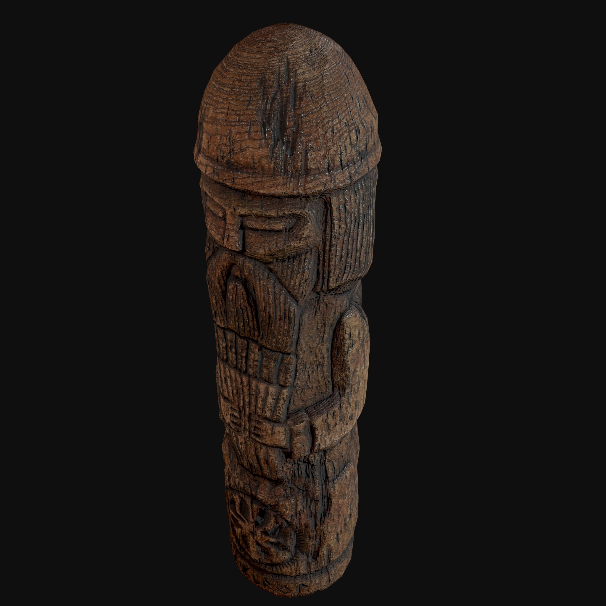 Dazhbog Old Wooden Figurine - 3D Model by Get Dead Entertainment