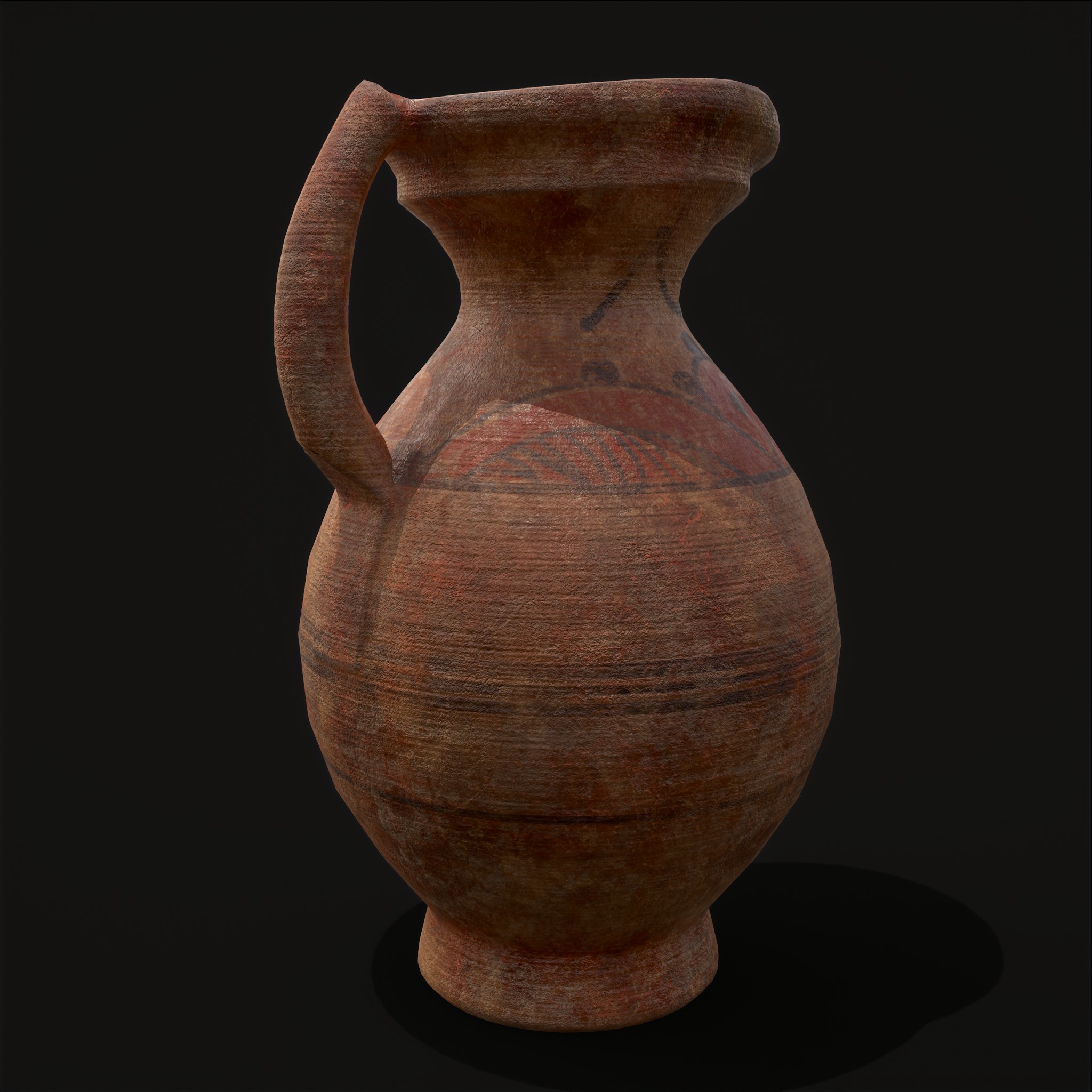 Decorated Medieval Earthenware Pitcher - 3D Model by Get Dead Entertainment
