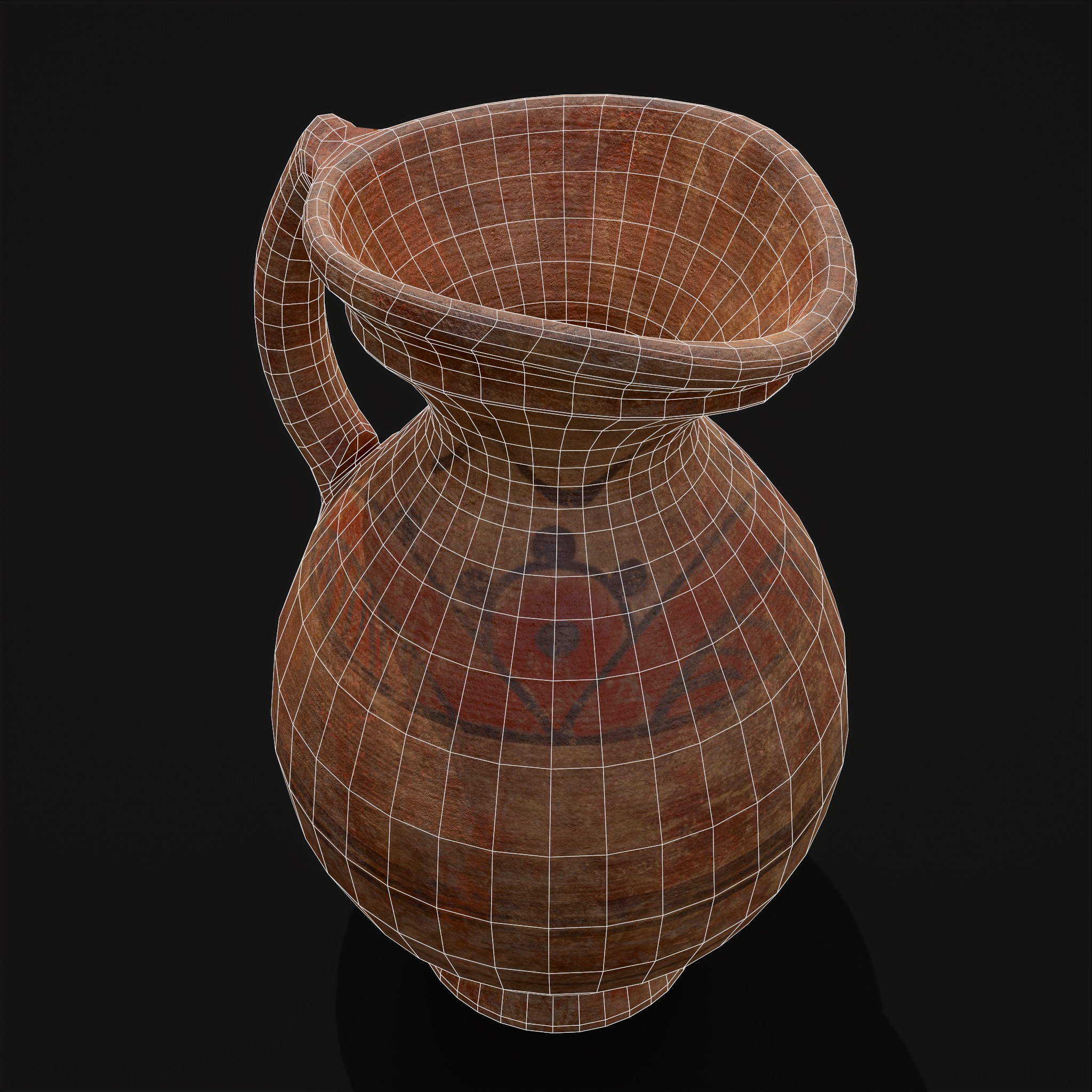 Decorated Medieval Earthenware Pitcher - 3D Model by Get Dead Entertainment