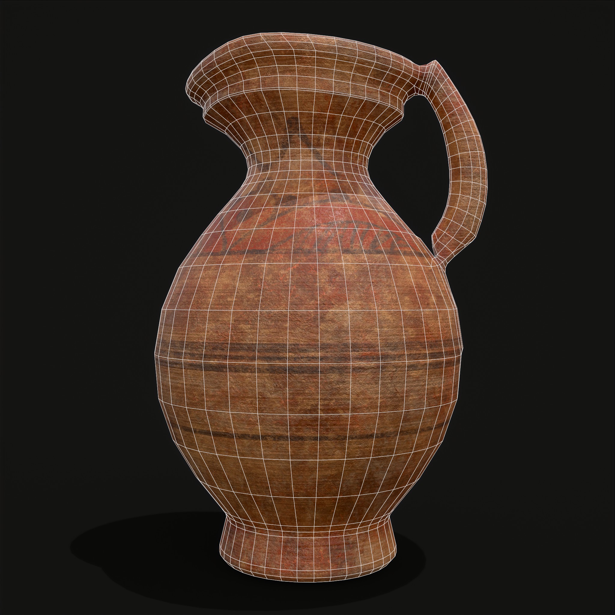 Decorated Medieval Earthenware Pitcher - 3D Model by Get Dead Entertainment