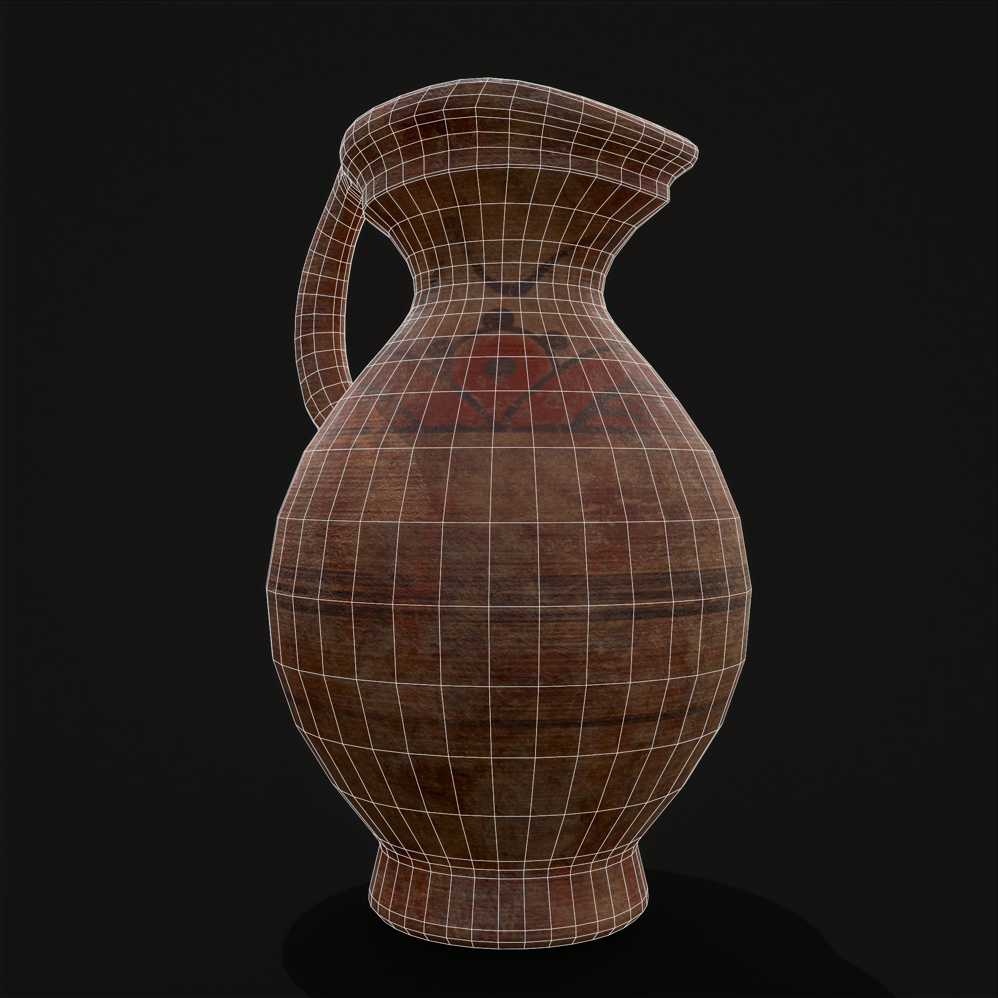 Decorated Medieval Earthenware Pitcher - 3D Model by Get Dead Entertainment