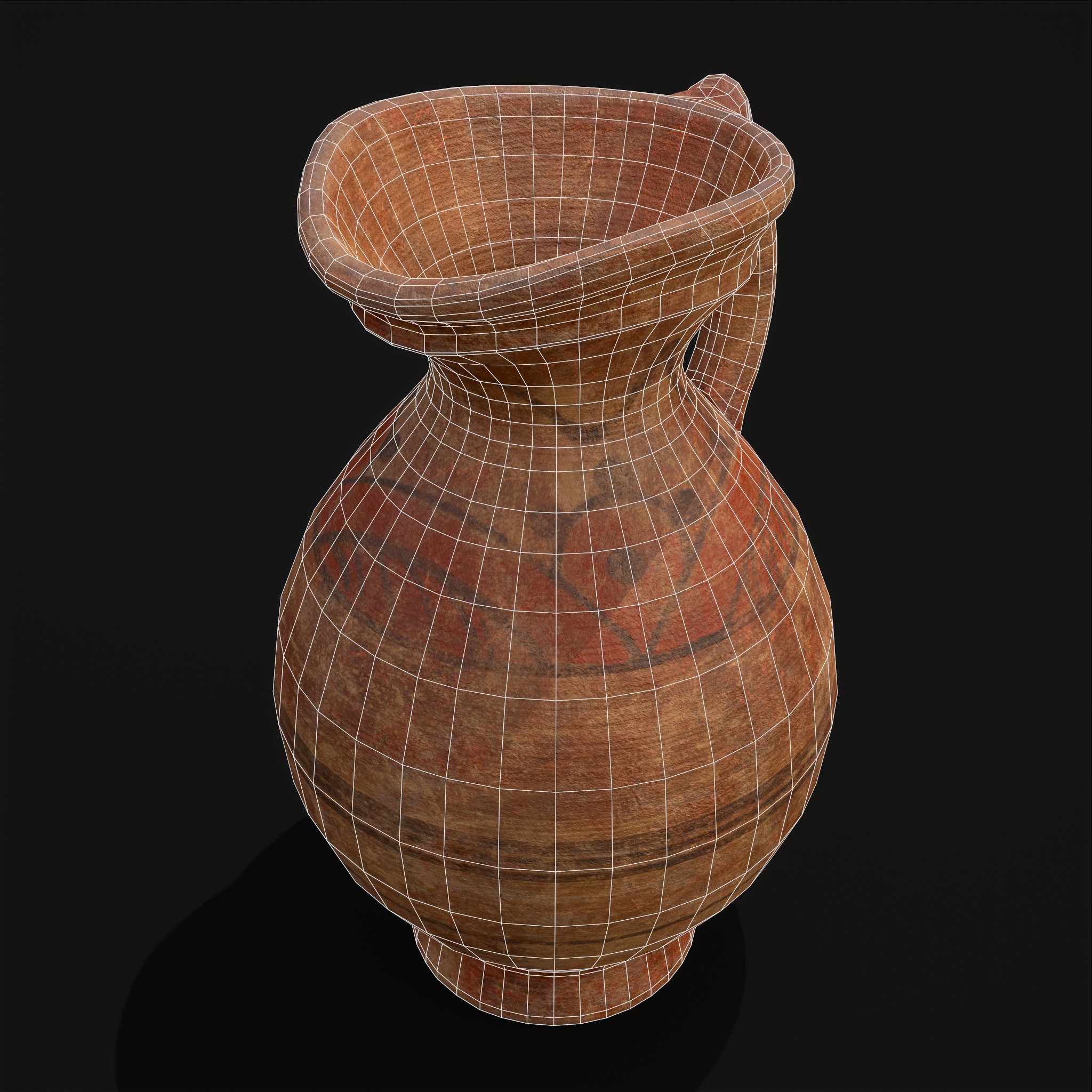 Decorated Medieval Earthenware Pitcher - 3D Model by Get Dead Entertainment