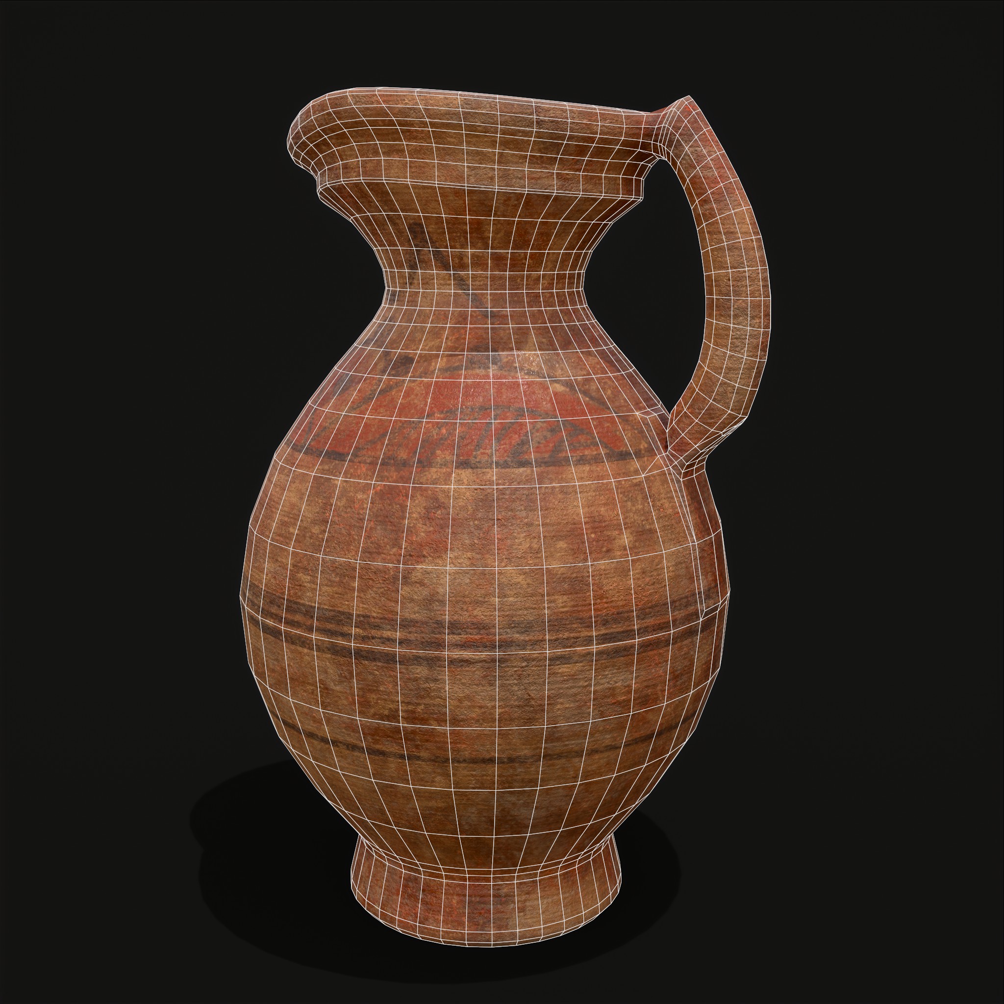 Decorated Medieval Earthenware Pitcher - 3D Model by Get Dead Entertainment