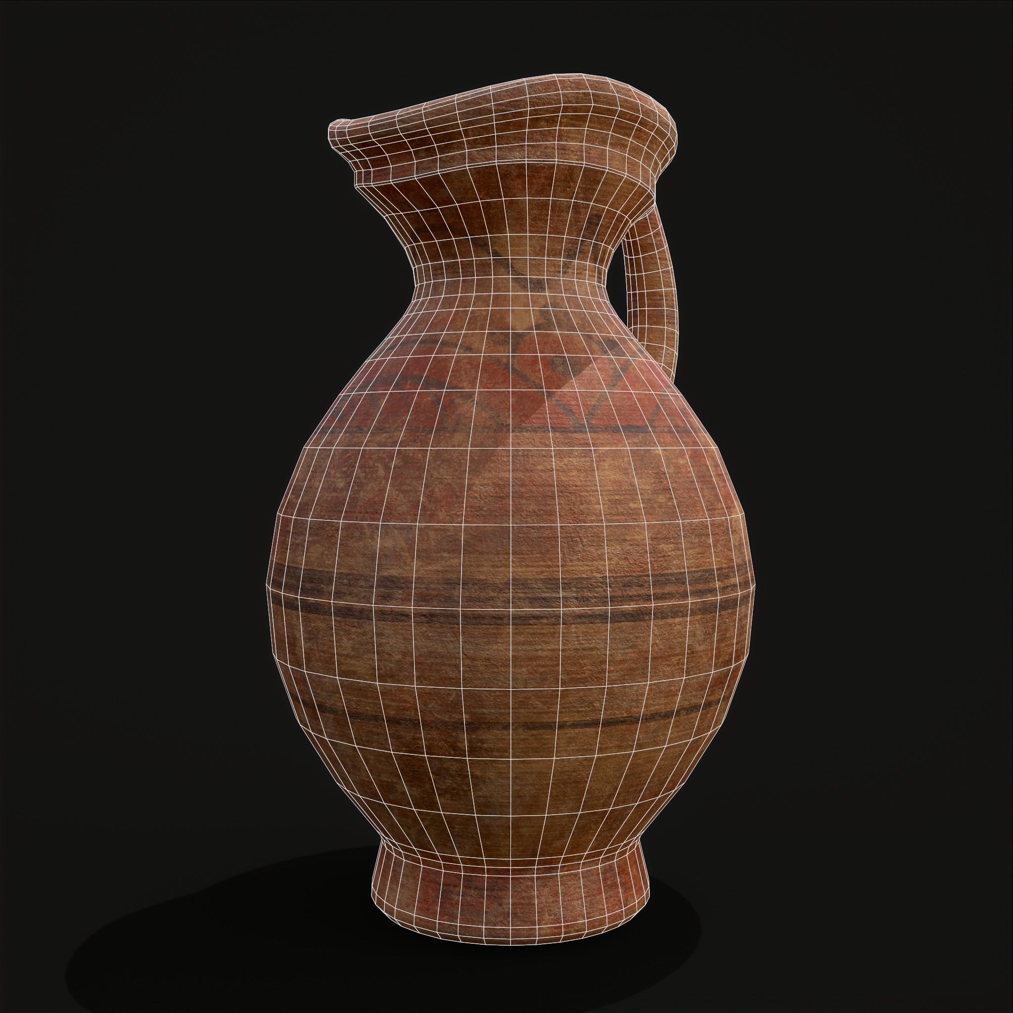 Decorated Medieval Earthenware Pitcher - 3D Model by Get Dead Entertainment