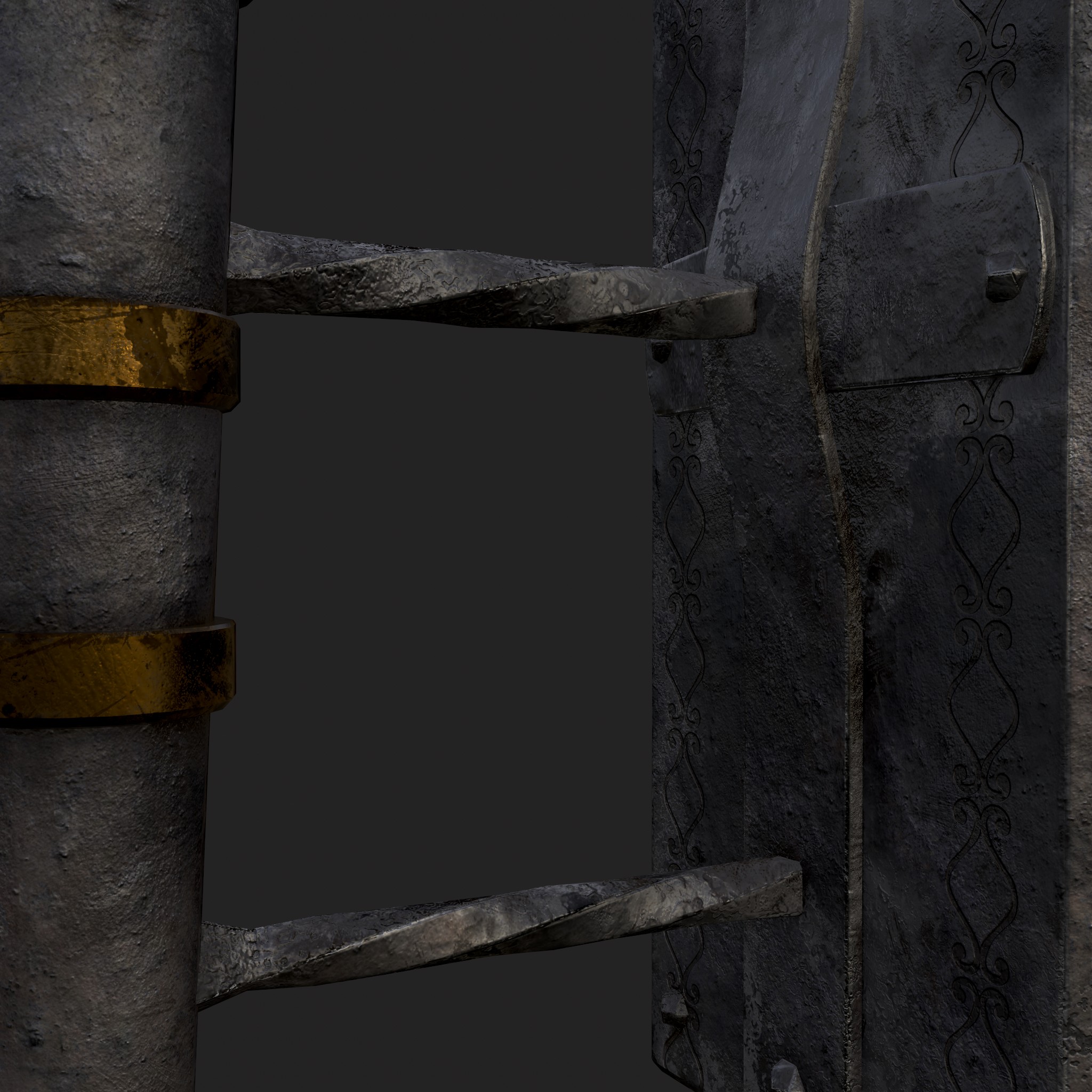 Decorative Medieval Torch - 3D Model by Get Dead Entertainment