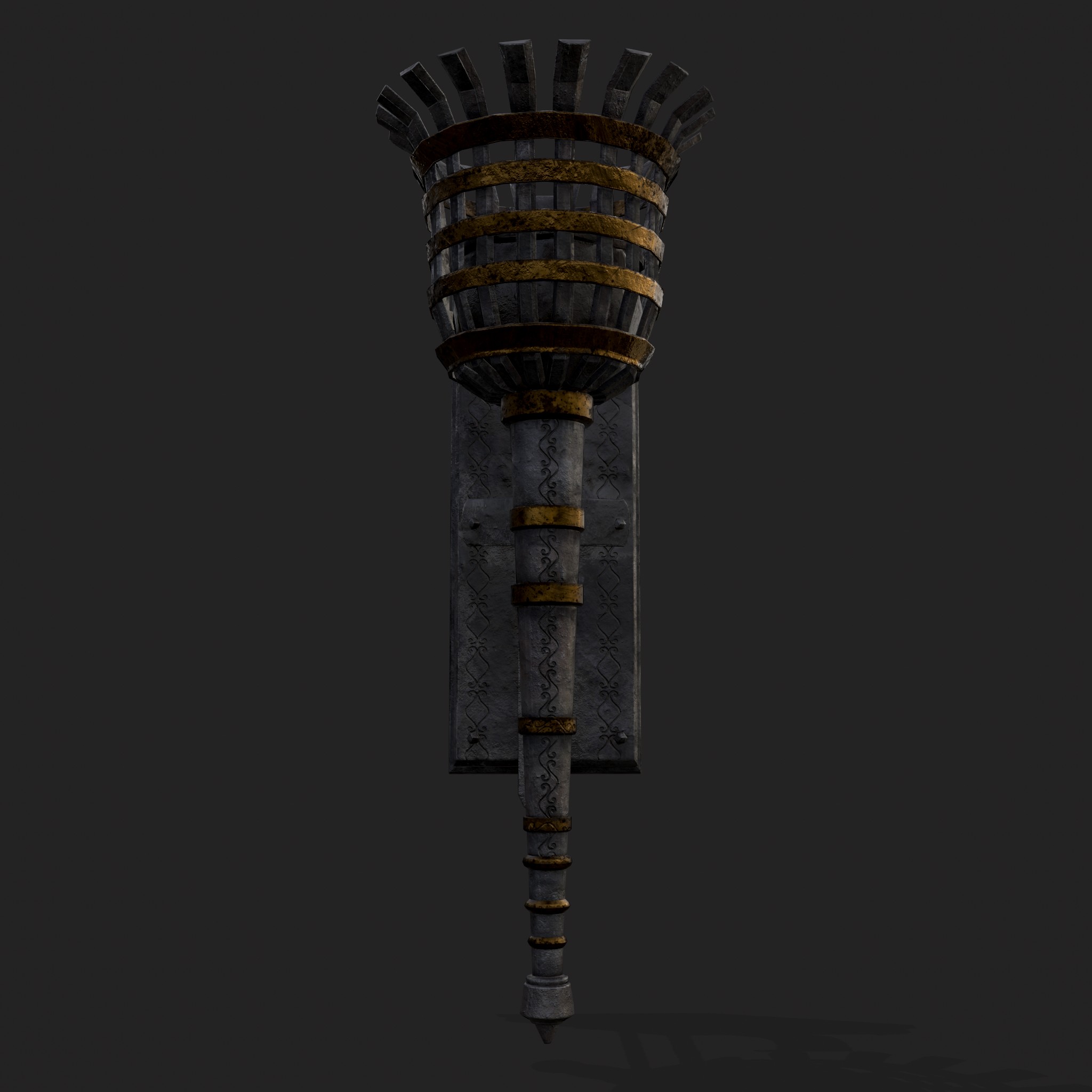 Decorative Medieval Torch - 3D Model by Get Dead Entertainment