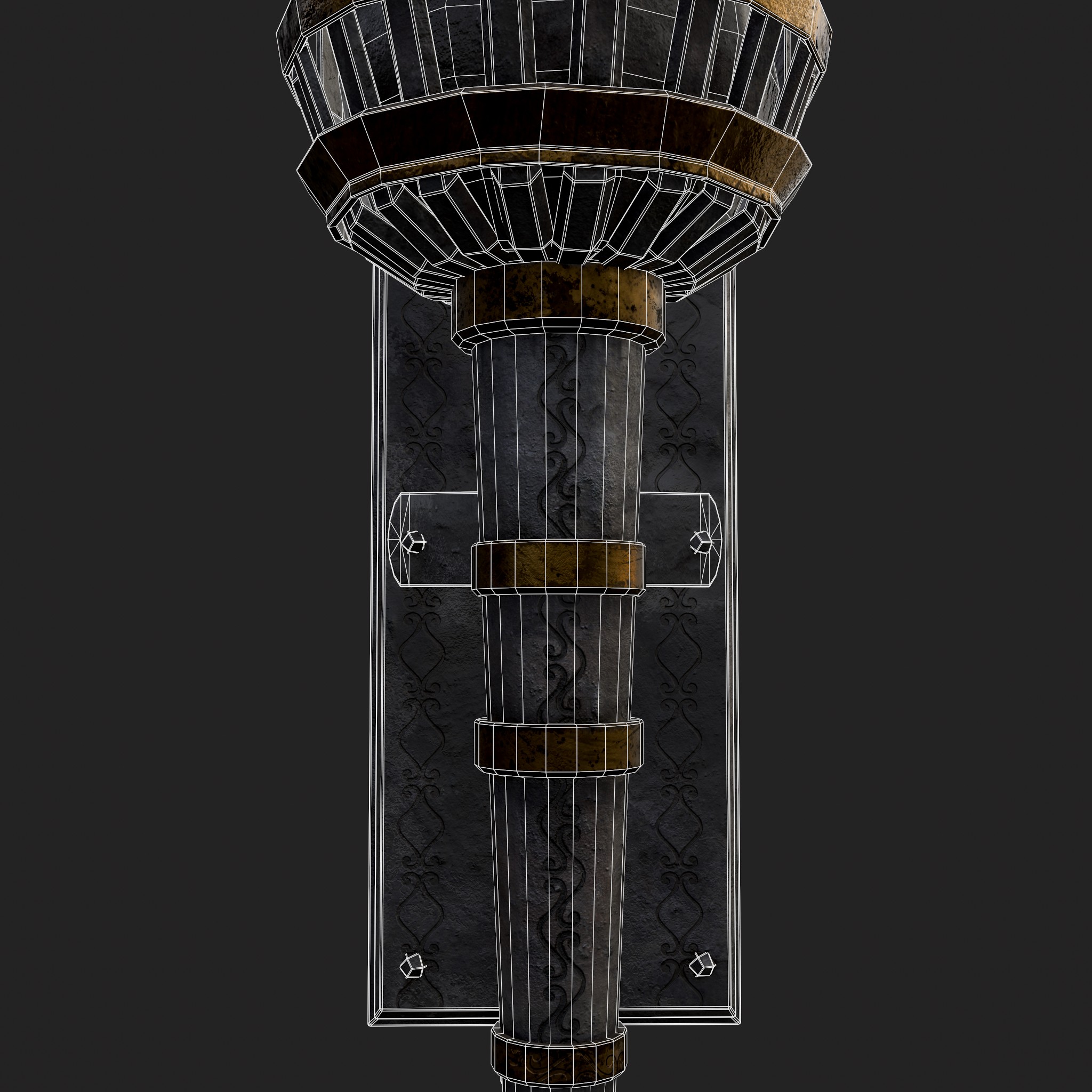 Decorative Medieval Torch - 3D Model by Get Dead Entertainment