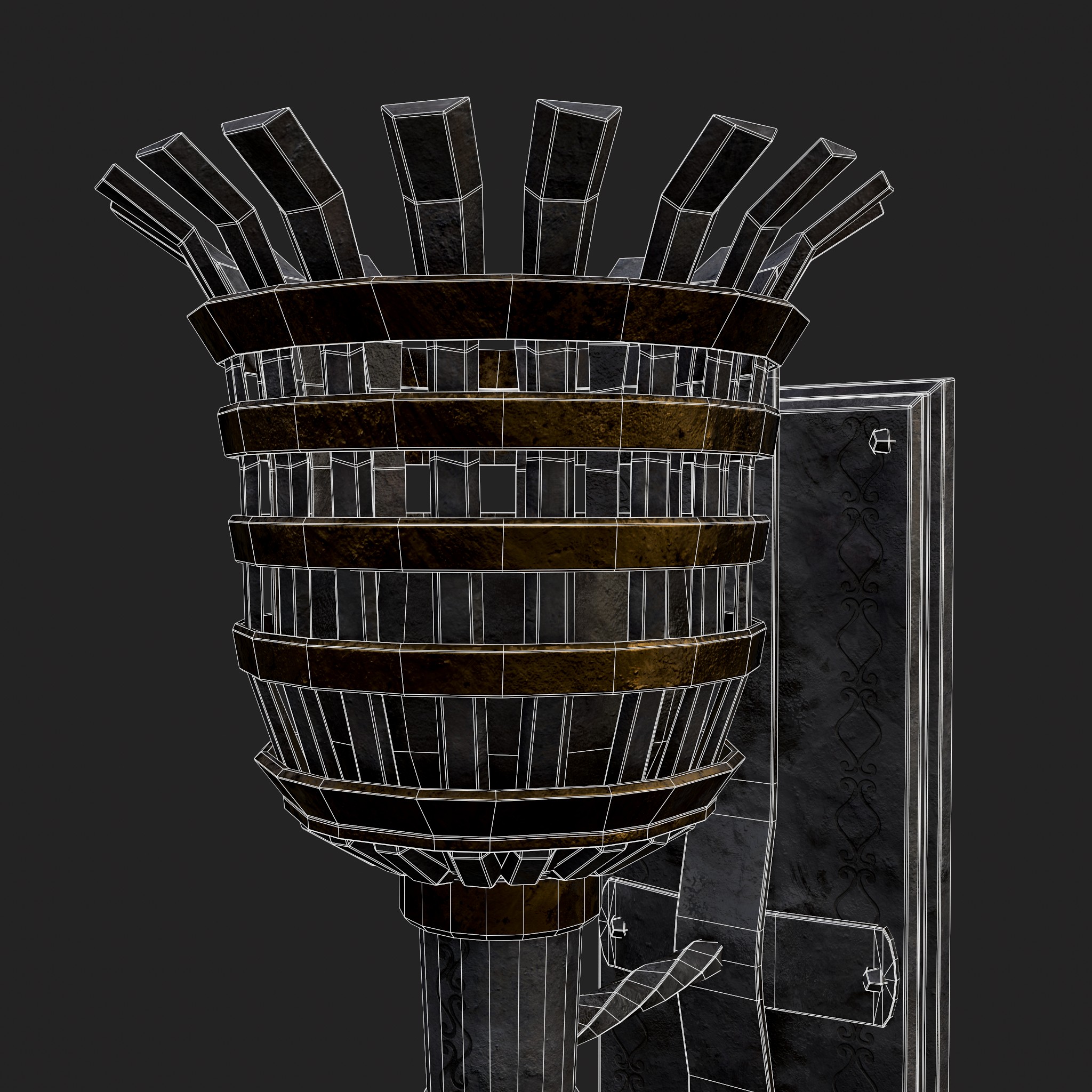 Decorative Medieval Torch - 3D Model by Get Dead Entertainment