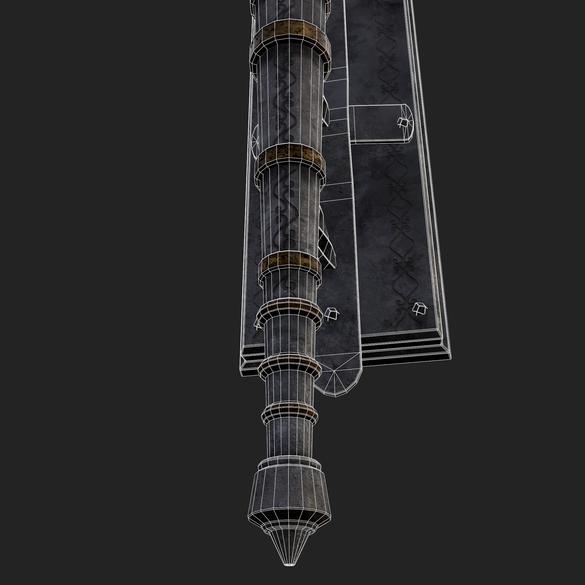 Decorative Medieval Torch - 3D Model by Get Dead Entertainment