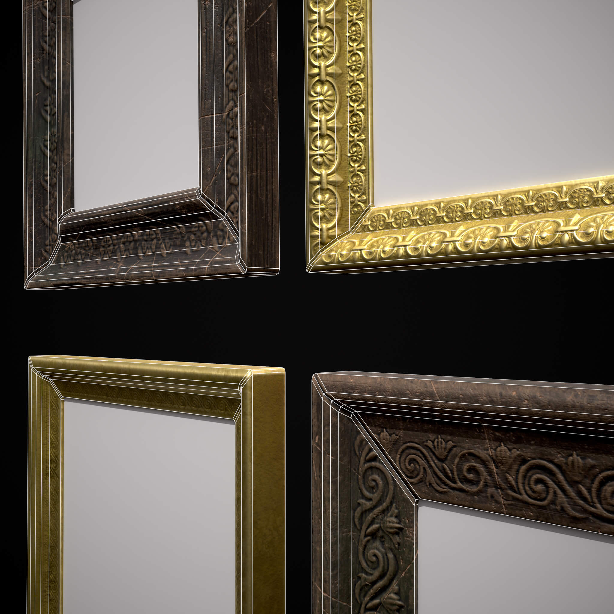 Decorative Painting Frames - 3D Model by Get Dead Entertainment