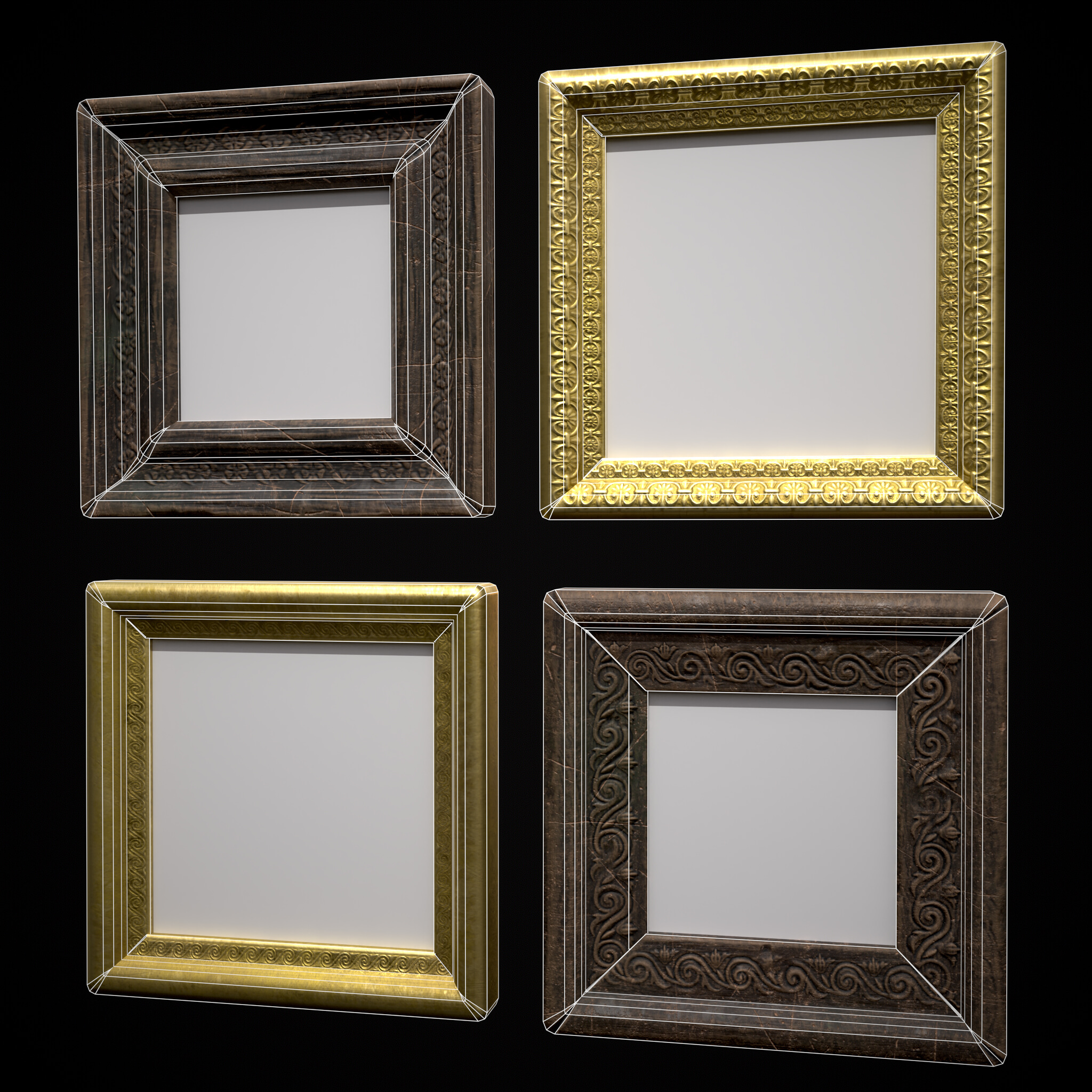 Decorative Painting Frames - 3D Model by Get Dead Entertainment